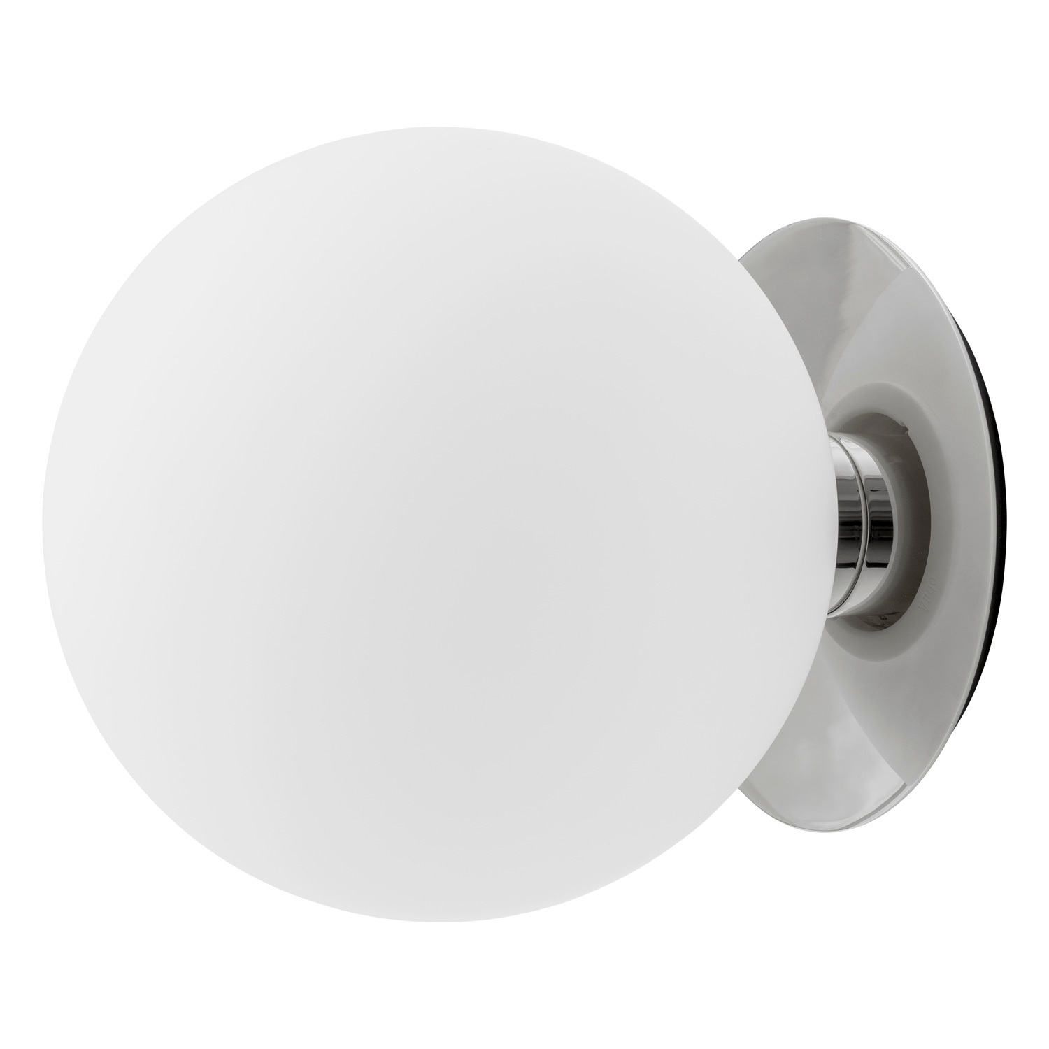 Audo Copenhagen TR Bulb ceiling/wall lamp, polished steel - matte opal ...
