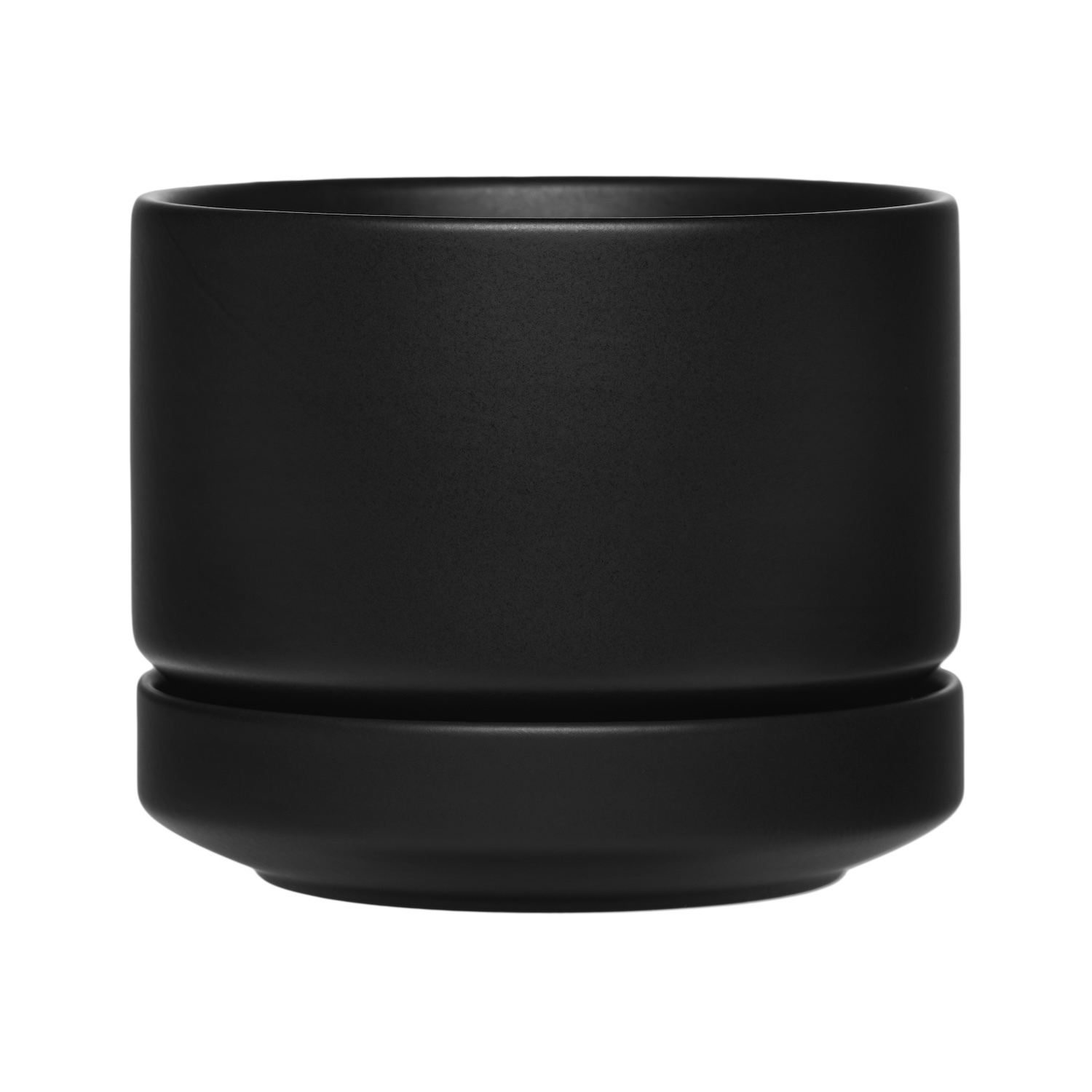 Arabia plant pot SN, 16 cm, matt black | Finnish Design Shop