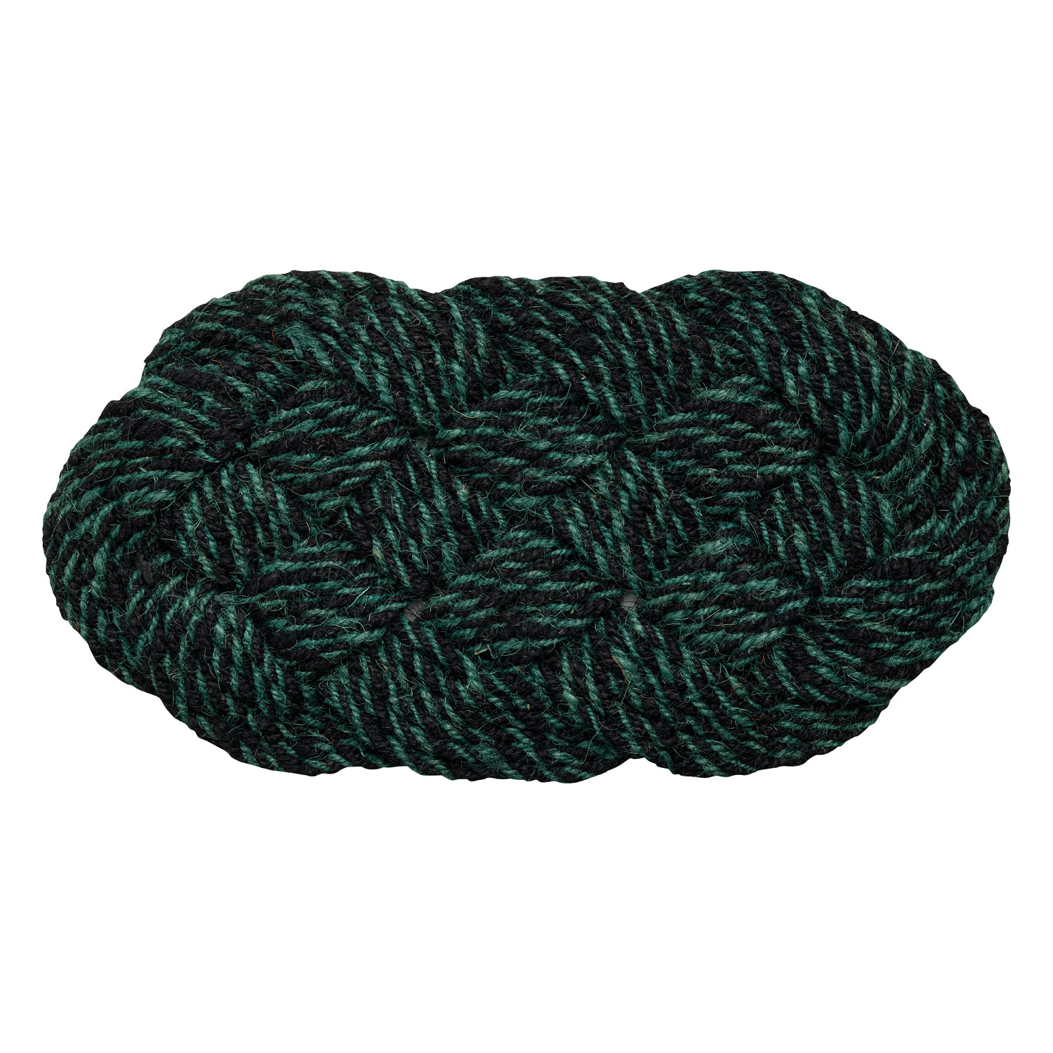 HAY Coco Swirl door mat, green - black | Finnish Design Shop