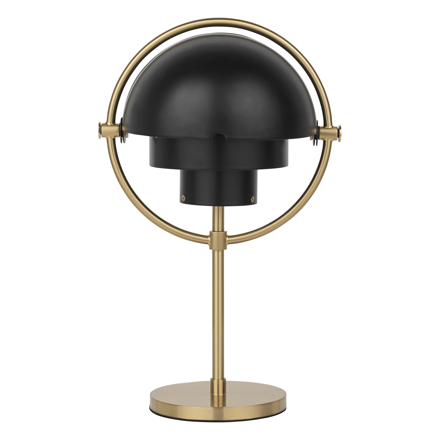 GUBI Multi-lite portable table lamp, brass - black | Finnish Design Shop