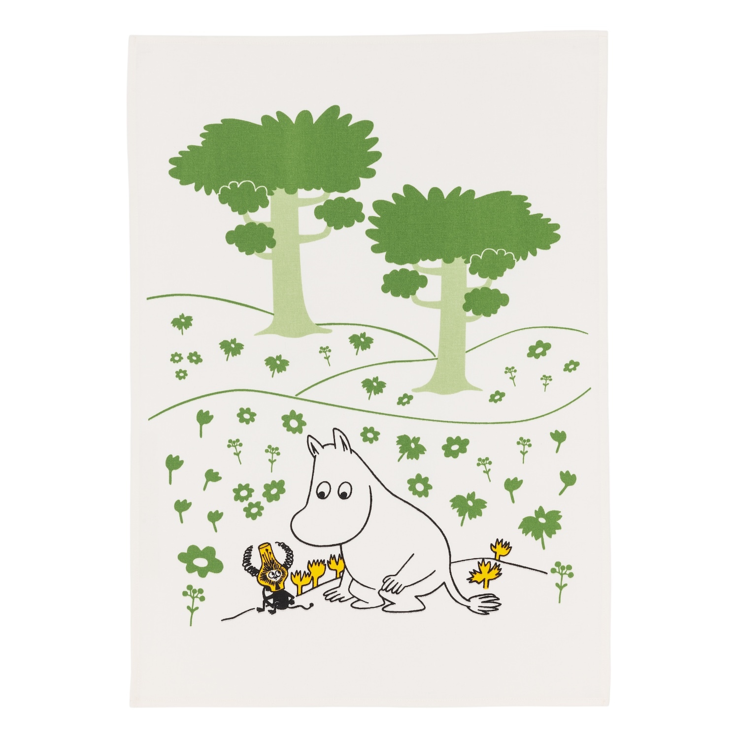 Moomin Arabia Moomin kitchen towel, 50 x 70 cm, Moomintroll | Finnish ...