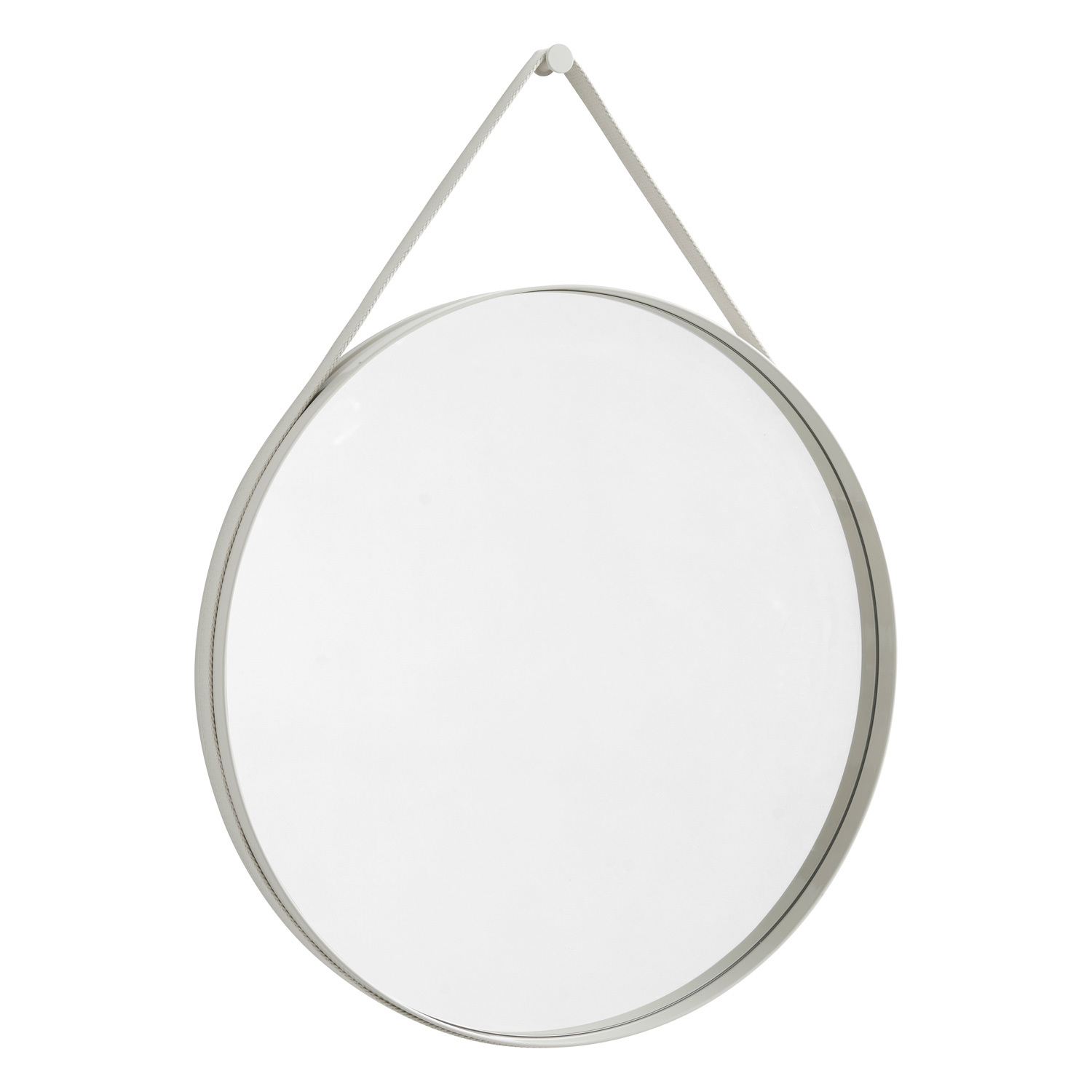 HAY Strap peili, No 2, iso, vaaleanharmaa | Finnish Design Shop
