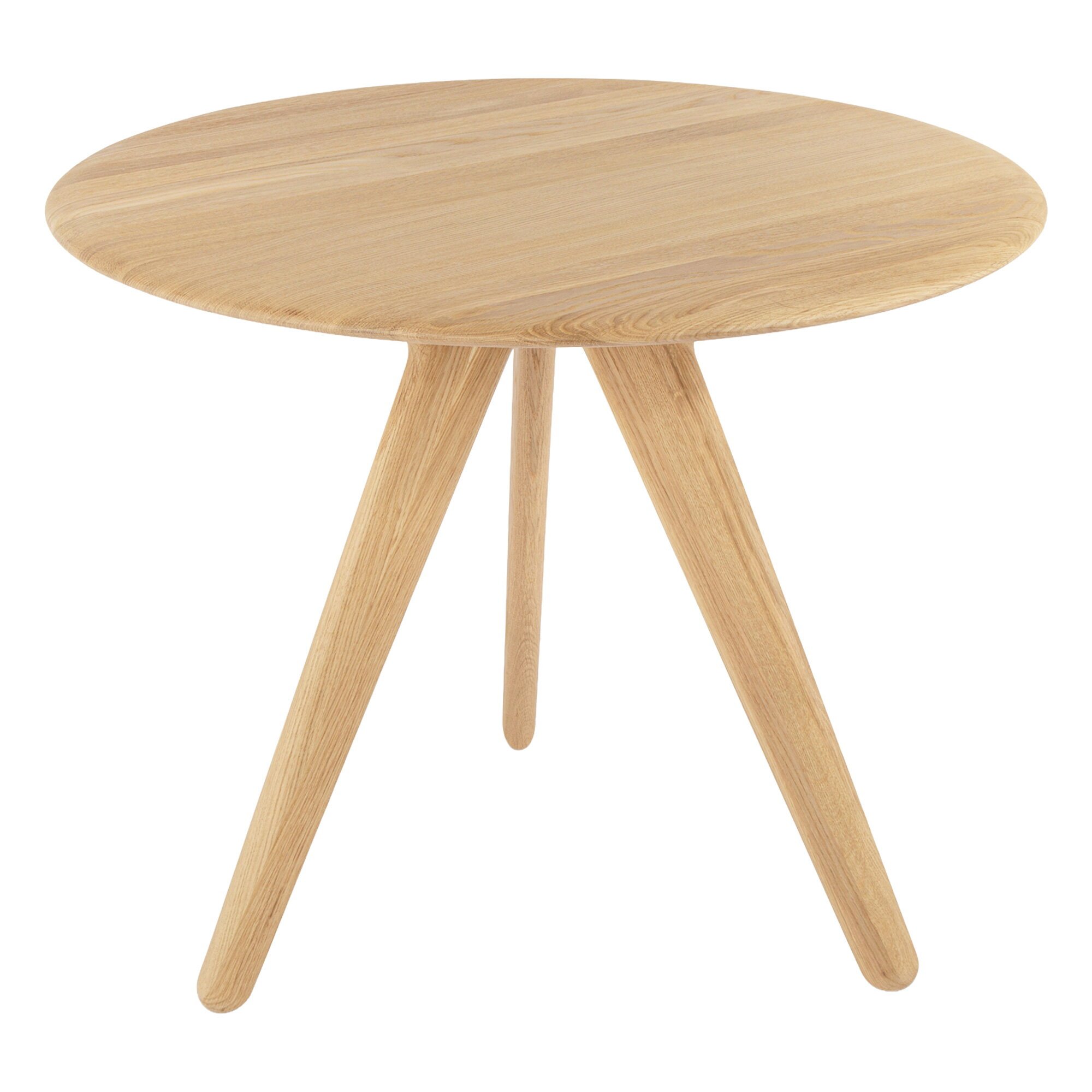 Tom Dixon Slab table, round, 90 cm, lacquered oak | Finnish Design Shop