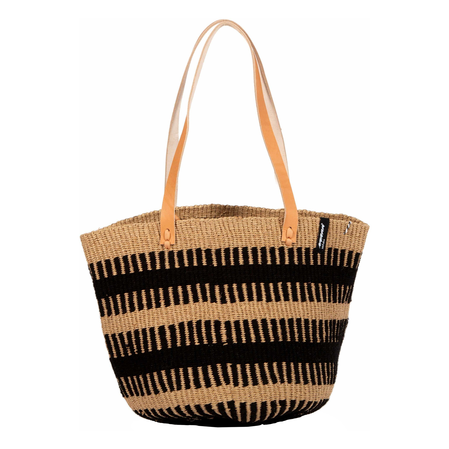 Mifuko Pamba olkakassi, M, musta - ruskea | Finnish Design Shop