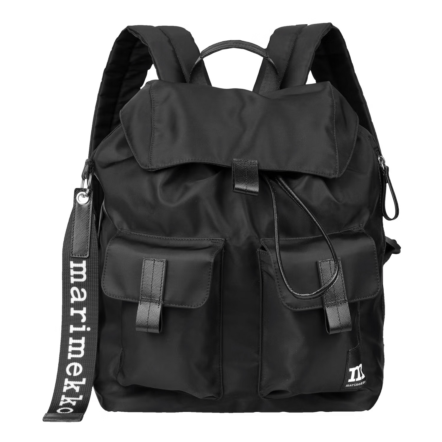 Marimekko Everything backpack, L, solid black | Finnish Design Shop UK