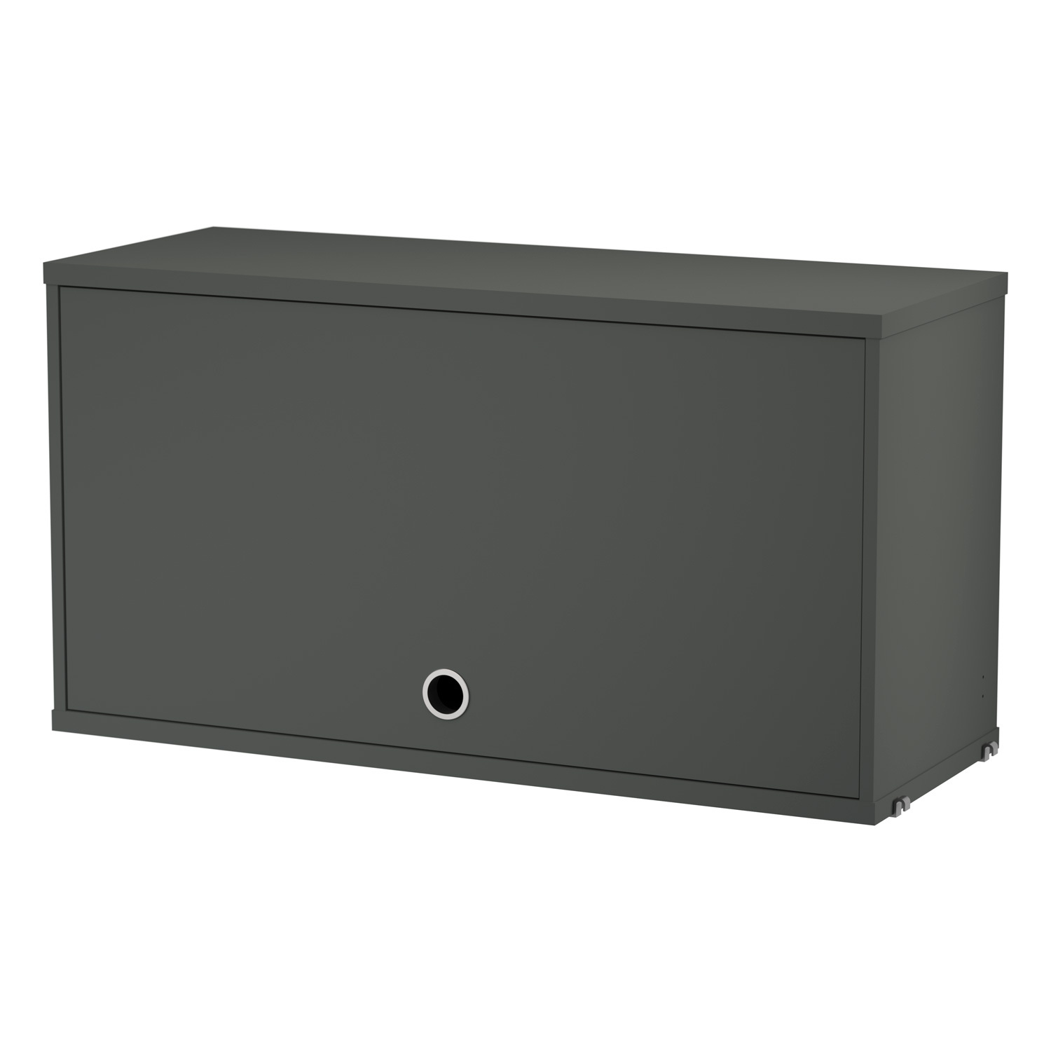 String Furniture String cabinet with flip door, 78 x 30 cm, dark grey ...