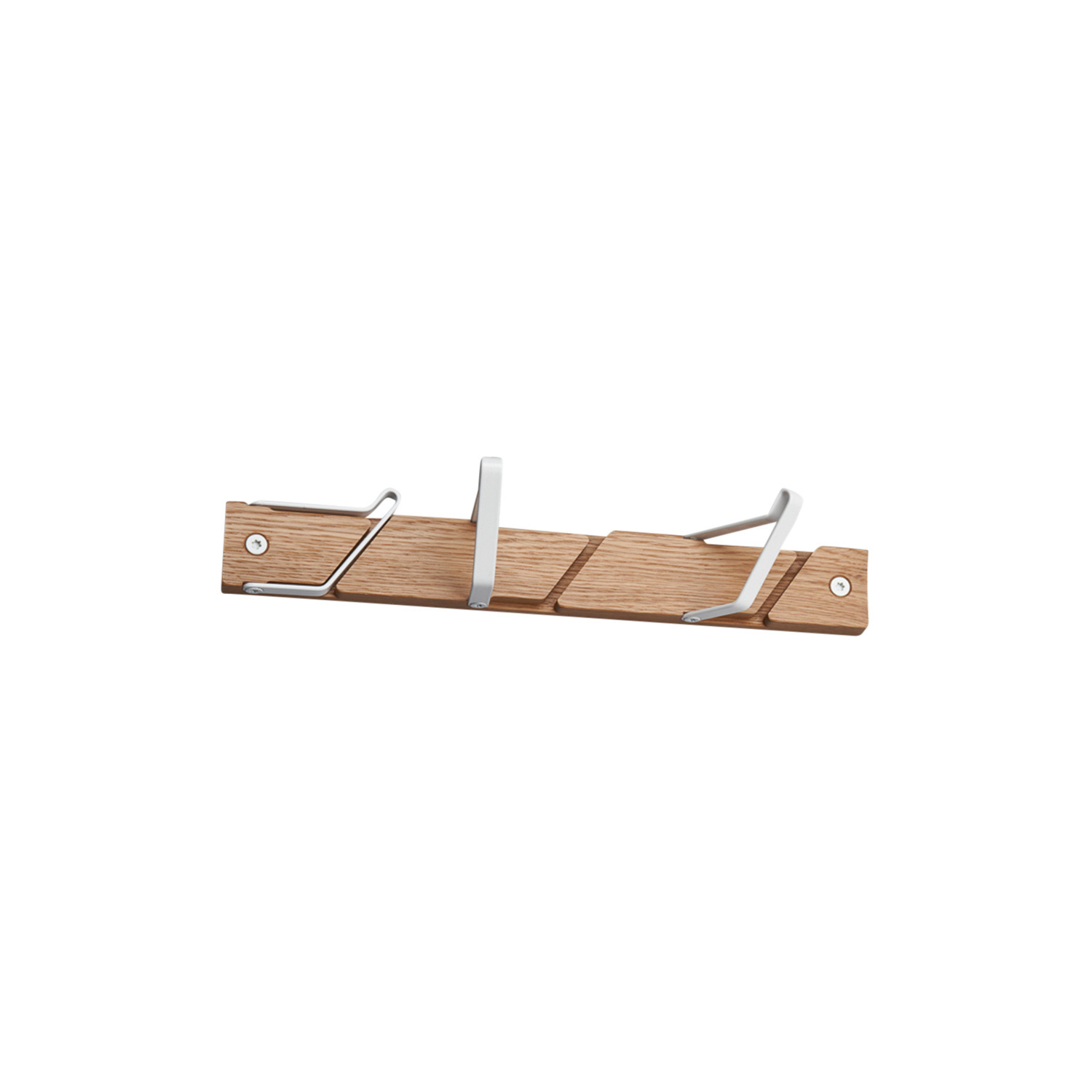 Essem Design Tamburin hook strip, 31,5 cm, oak - white | Finnish Design ...