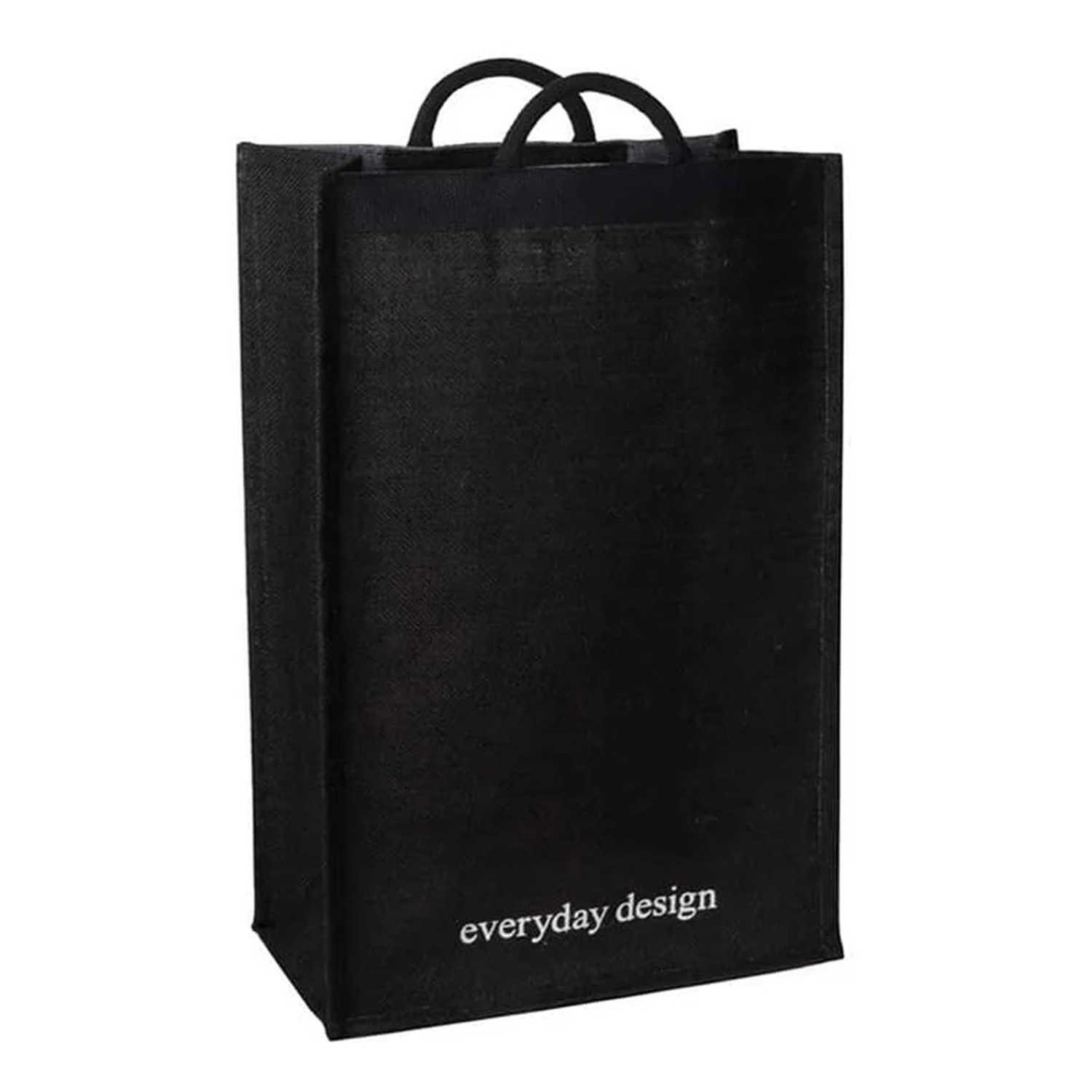 Everyday Design Turku XL juuttikassi, musta | Finnish Design Shop