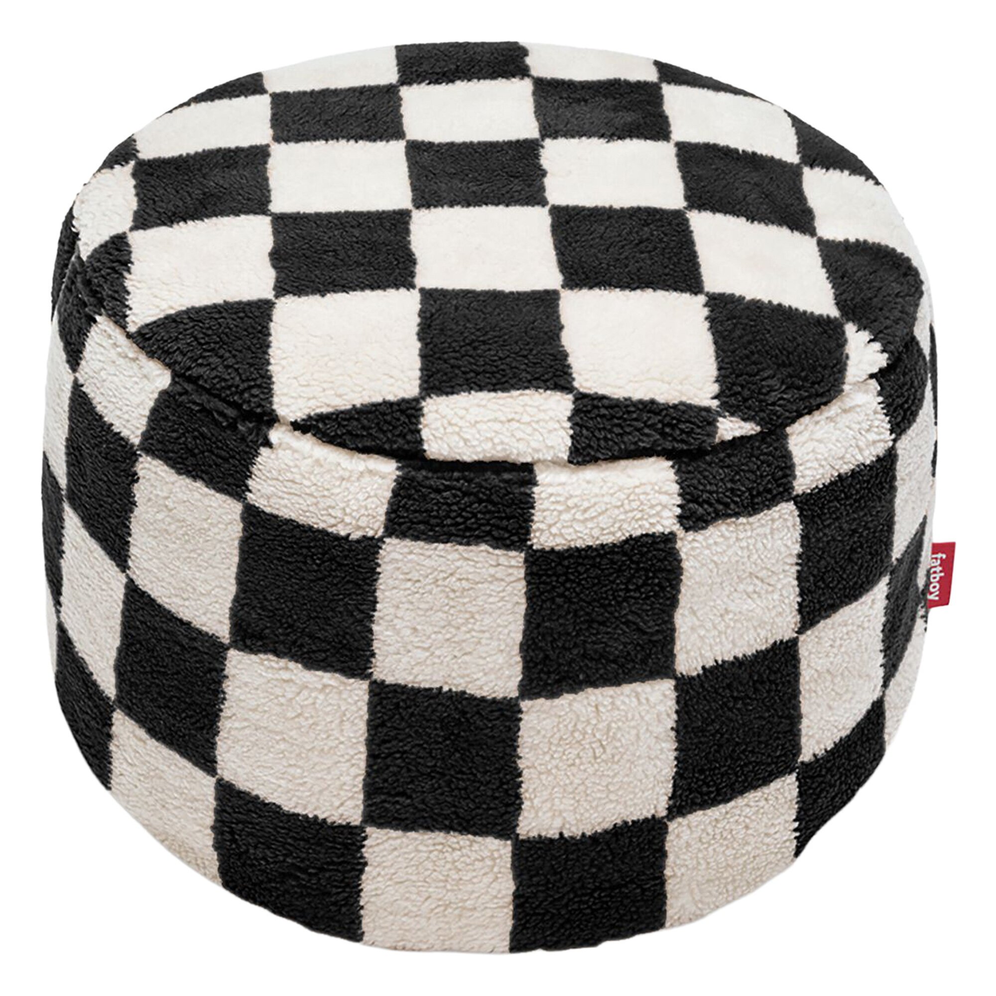 Fatboy Point Teddy Chess pouf, black ecru | Finnish Design Shop