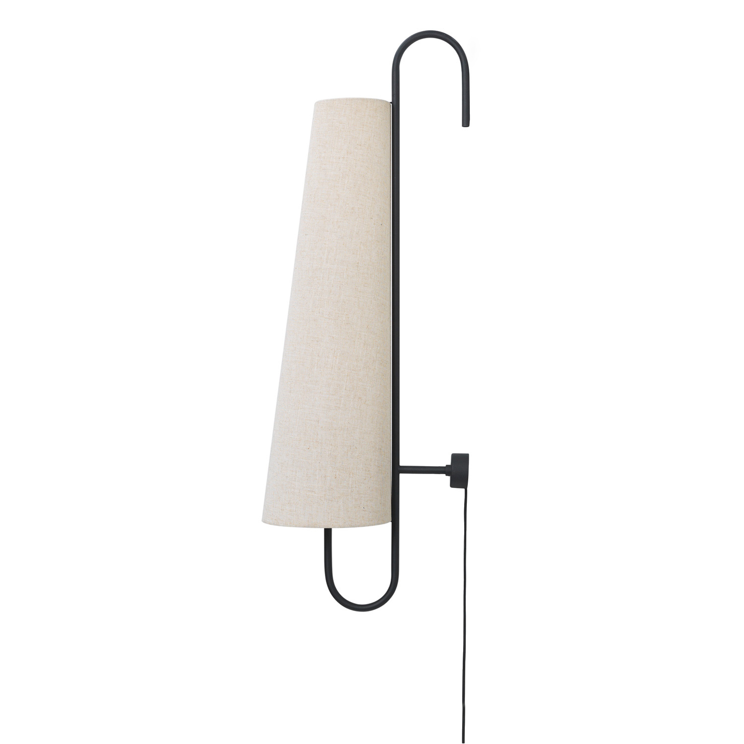 Ferm Living Ancora wall lamp, black - natural | Finnish Design Shop IE