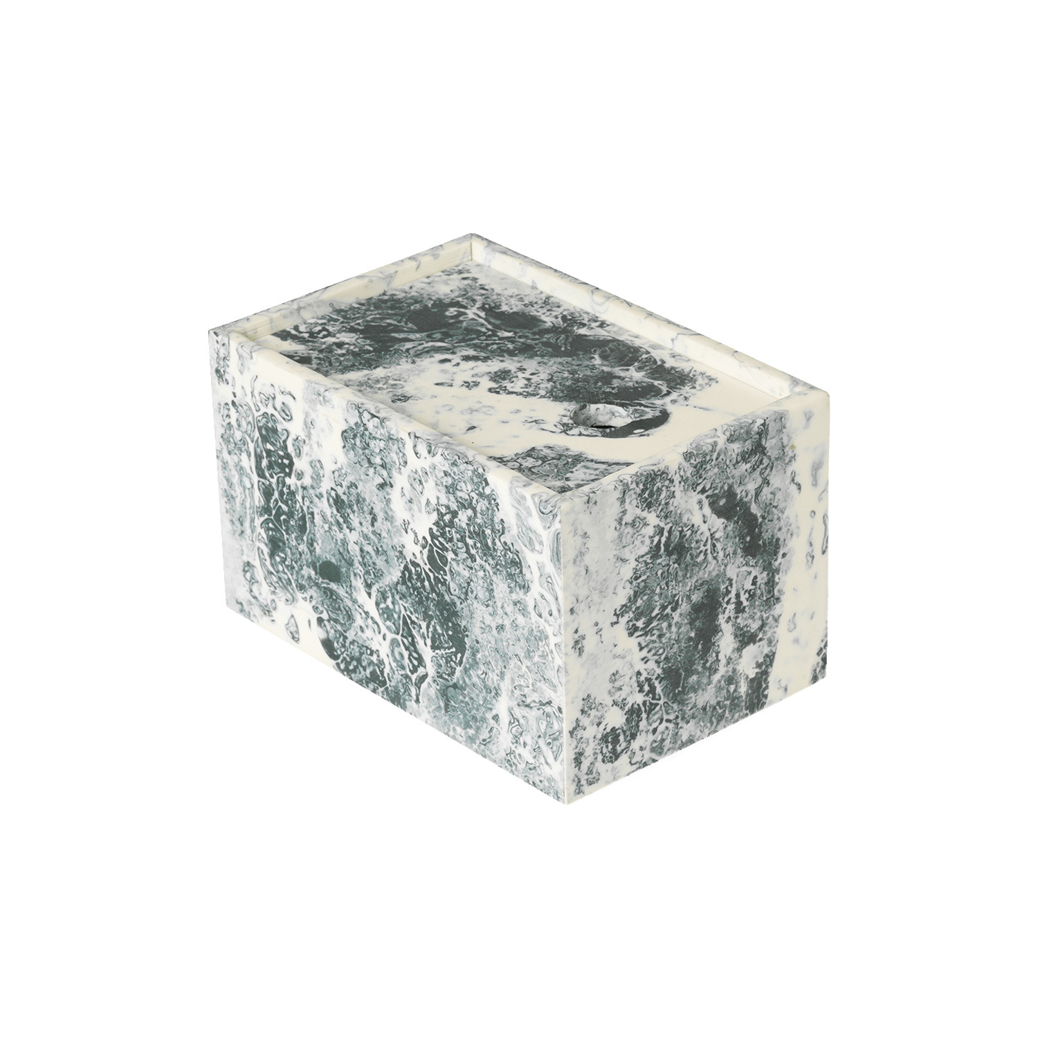 Ferm Living Mist box, 10 x 15 cm, emerald - off-white | Finnish Design ...