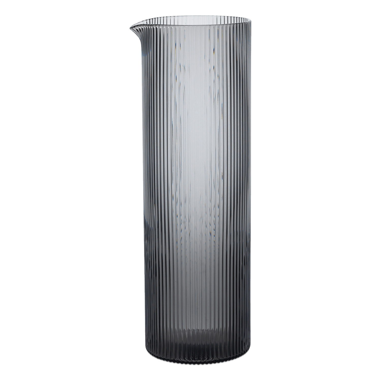 Ferm Living Ripple water jug, smoked grey | Finnish Design Shop UK