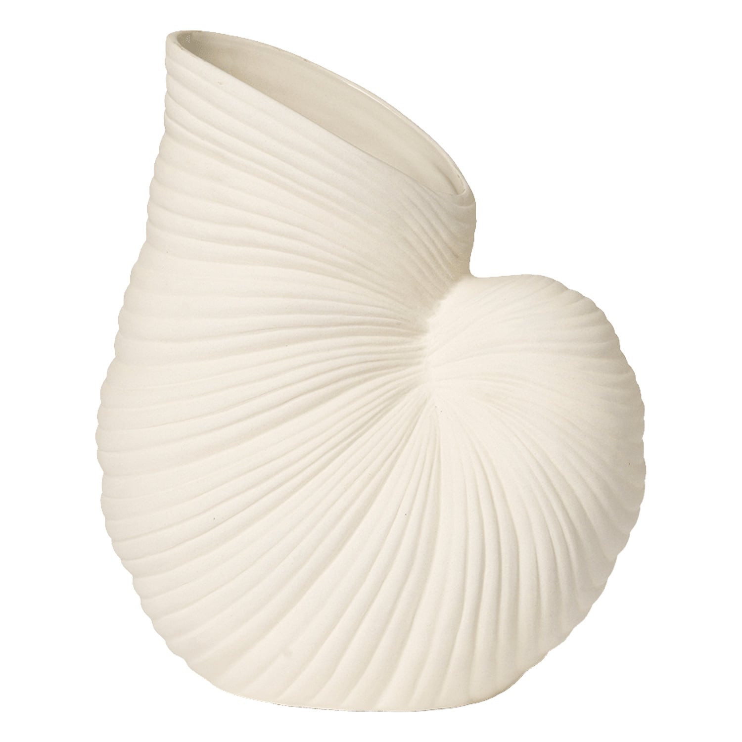 Ferm Living Shell vase, off-white | Finnish Design Shop UK