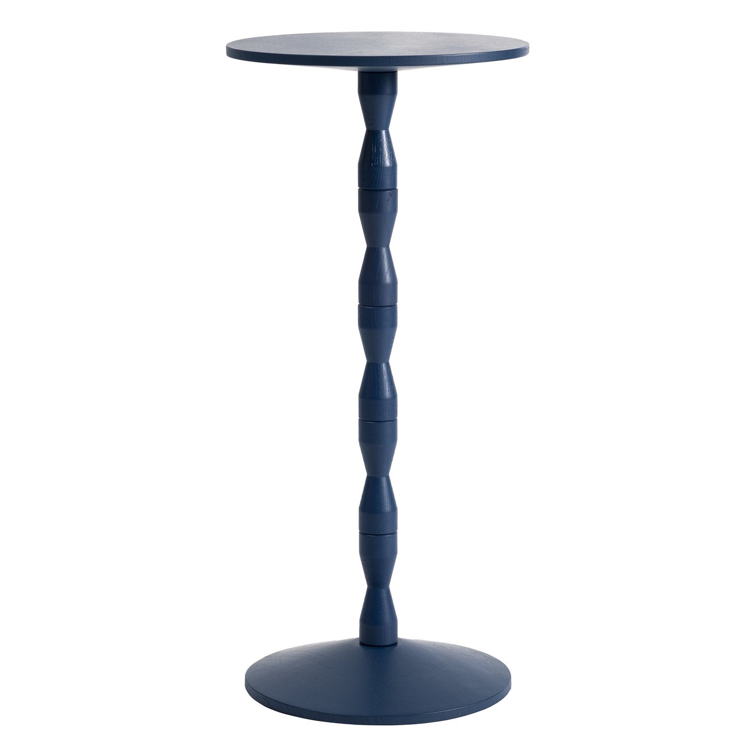 Design House Stockholm Pedestal side table, blue | Finnish Design Shop