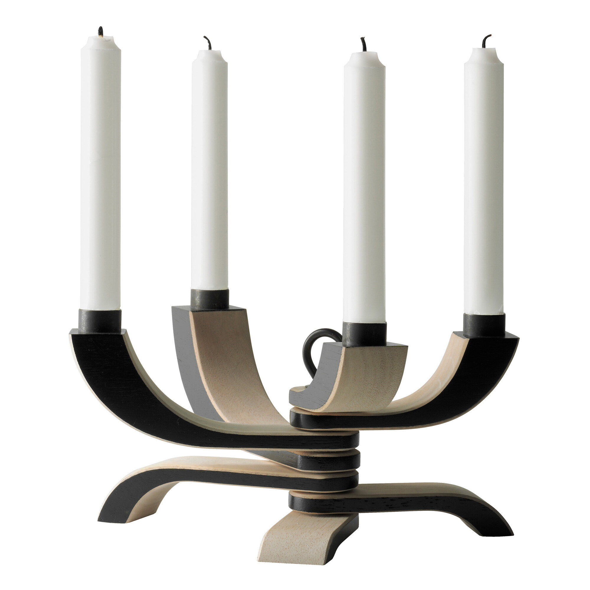 Design House Stockholm Nordic Light candlestick, 4-arms, black ...