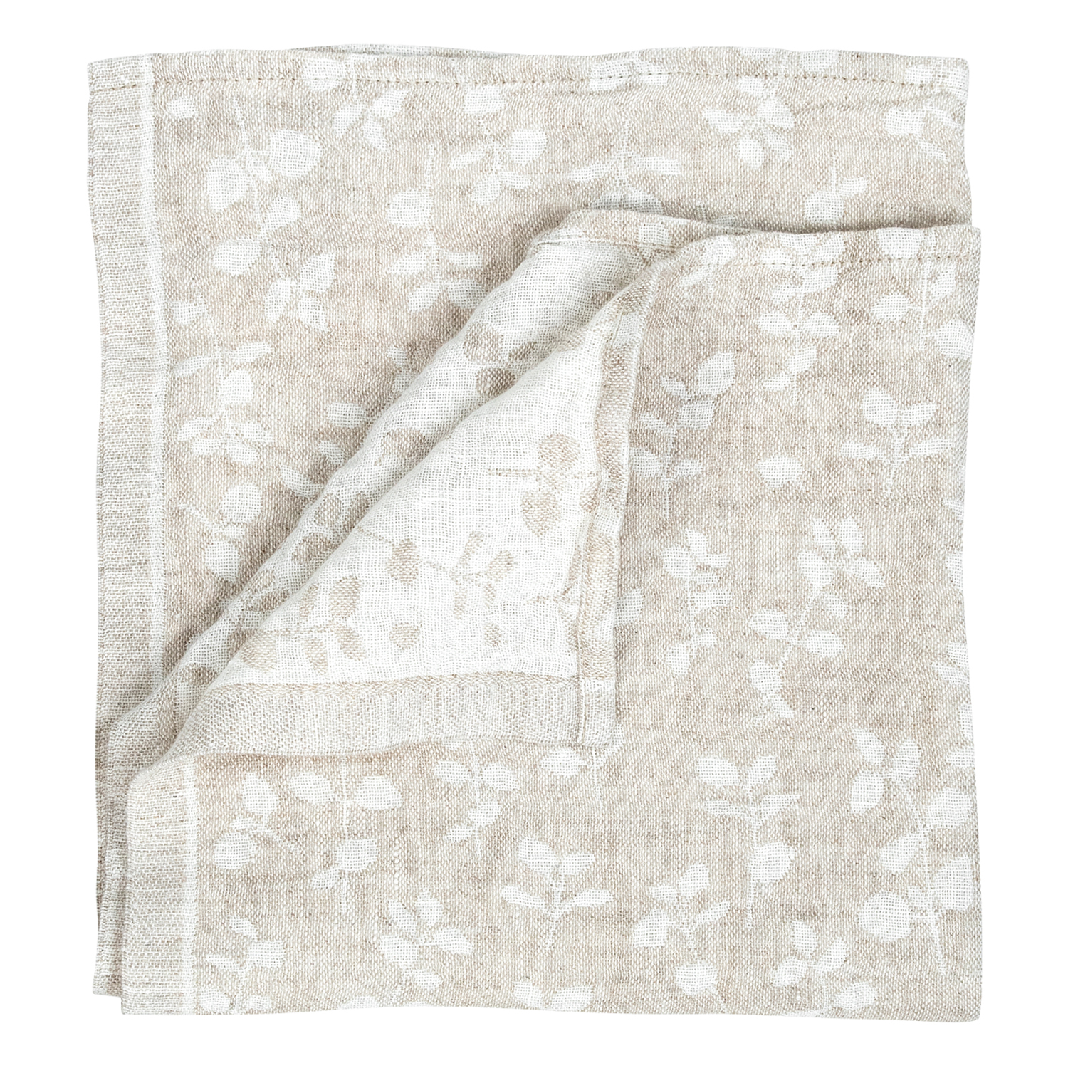 Lapuan Kankurit Meirami napkin, 46 x 46 cm, linen - white | Finnish ...