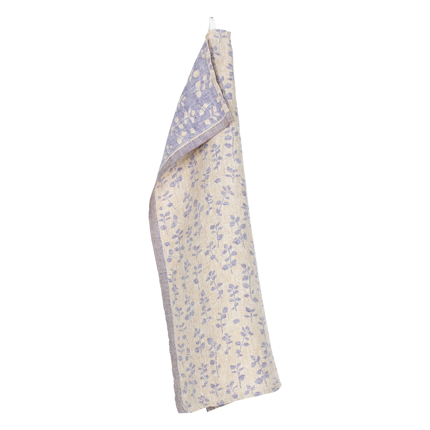 Lapuan Kankurit Meirami hand towel, gold - lavender | Finnish Design Shop