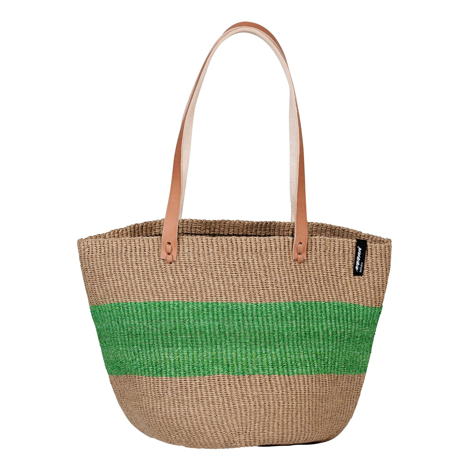 Mifuko Majani olkakassi, M, vihreä - ruskea | Finnish Design Shop