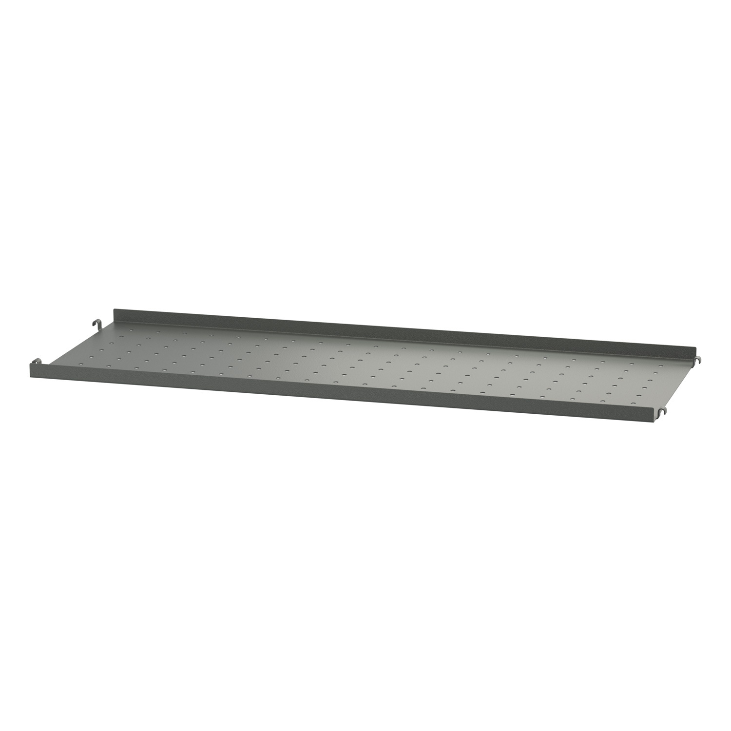 String Furniture String metal shelf 78 x 30 cm, low, dark grey ...