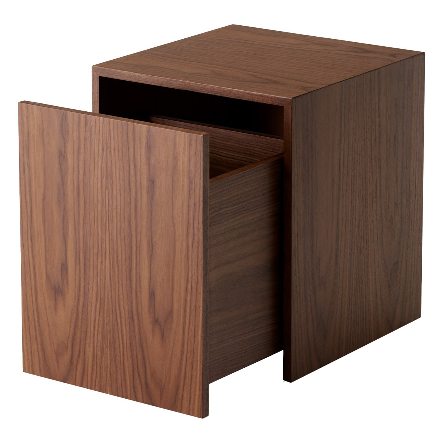 New Works Mass side table with drawer, walnut | Finnish Design Shop