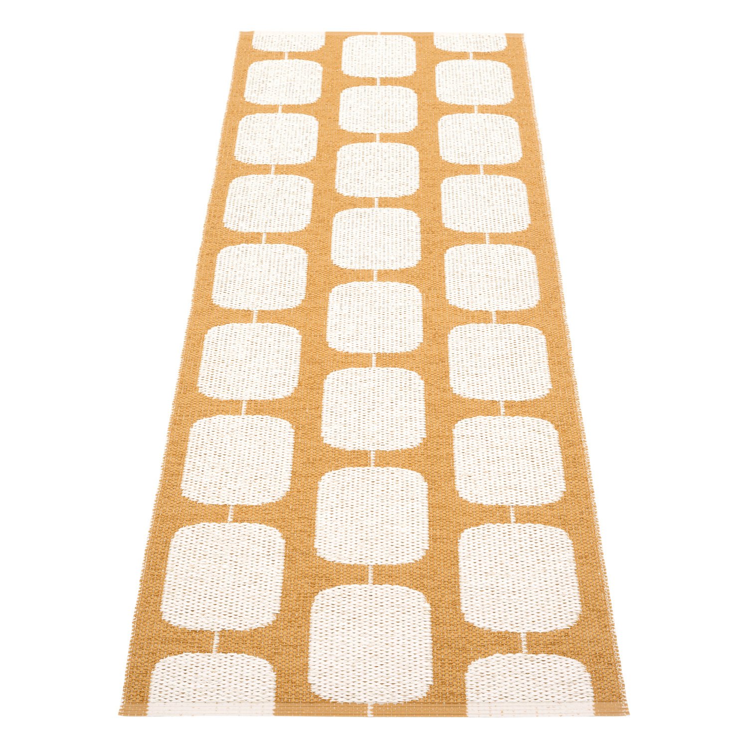 Pappelina Sten rug, 70 x 200 cm, ochre - vanilla | Finnish Design Shop