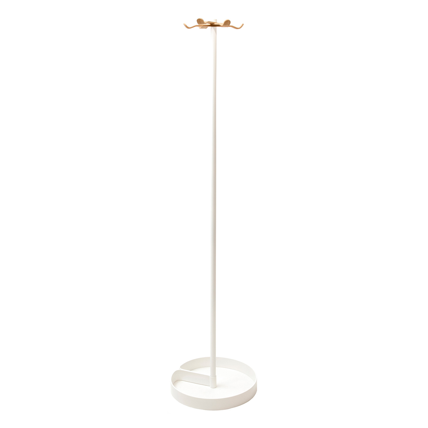 Inno Propel standing coat rack, white - oiled oak | Finnish Design Shop