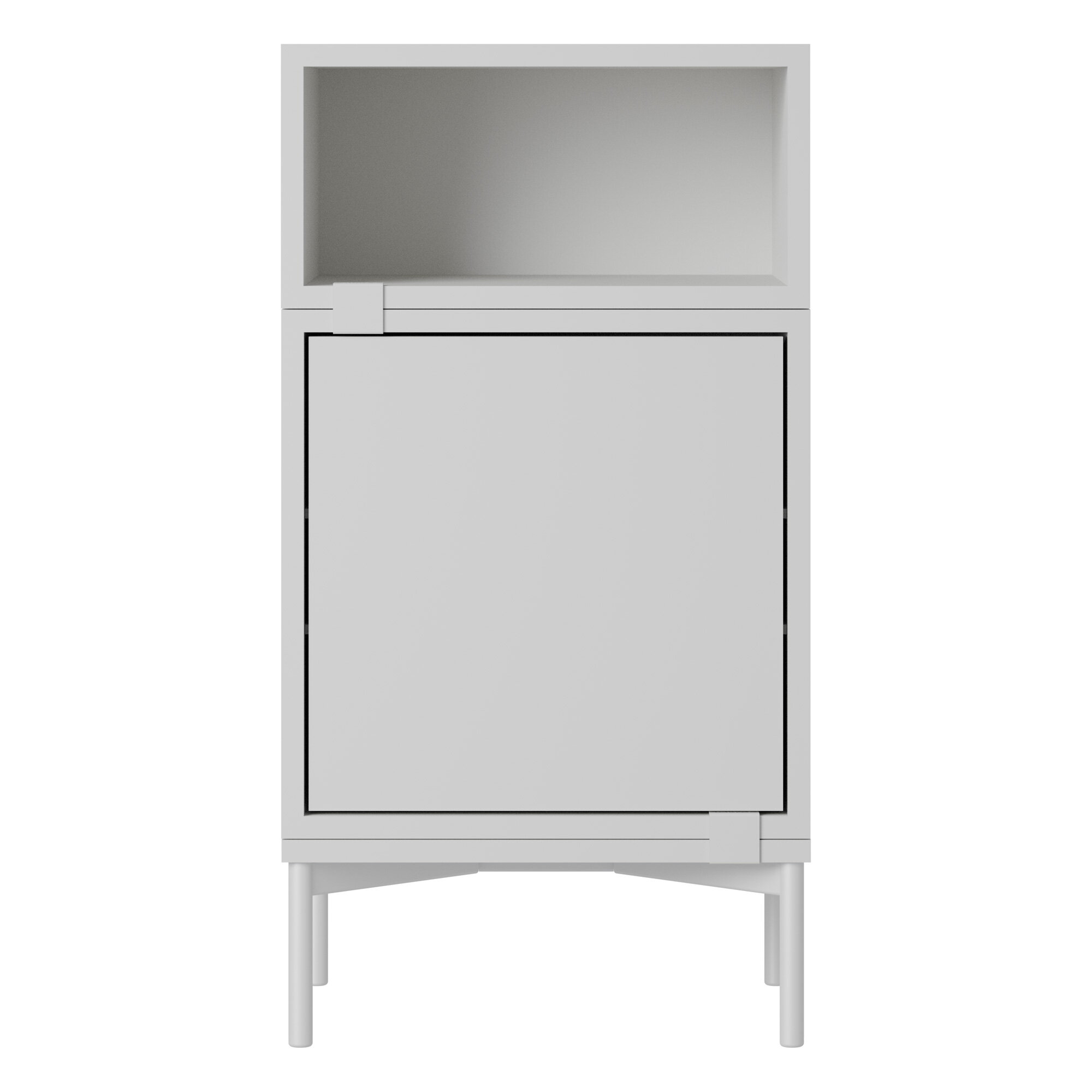 Muuto Stacked bedside table, configuration 2, grey | Finnish Design Shop UK