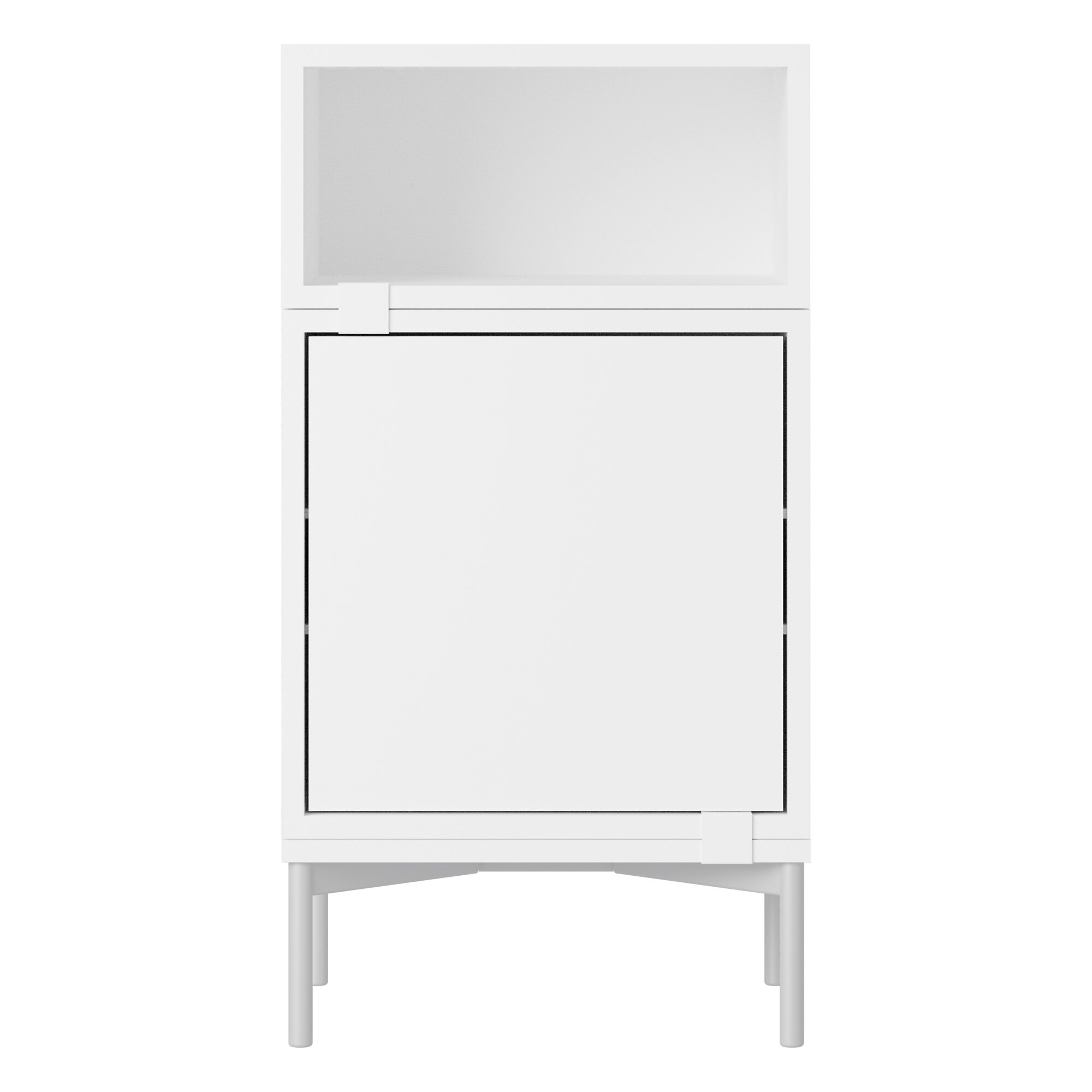 Muuto Stacked bedside table, configuration 2, white | Finnish Design Shop