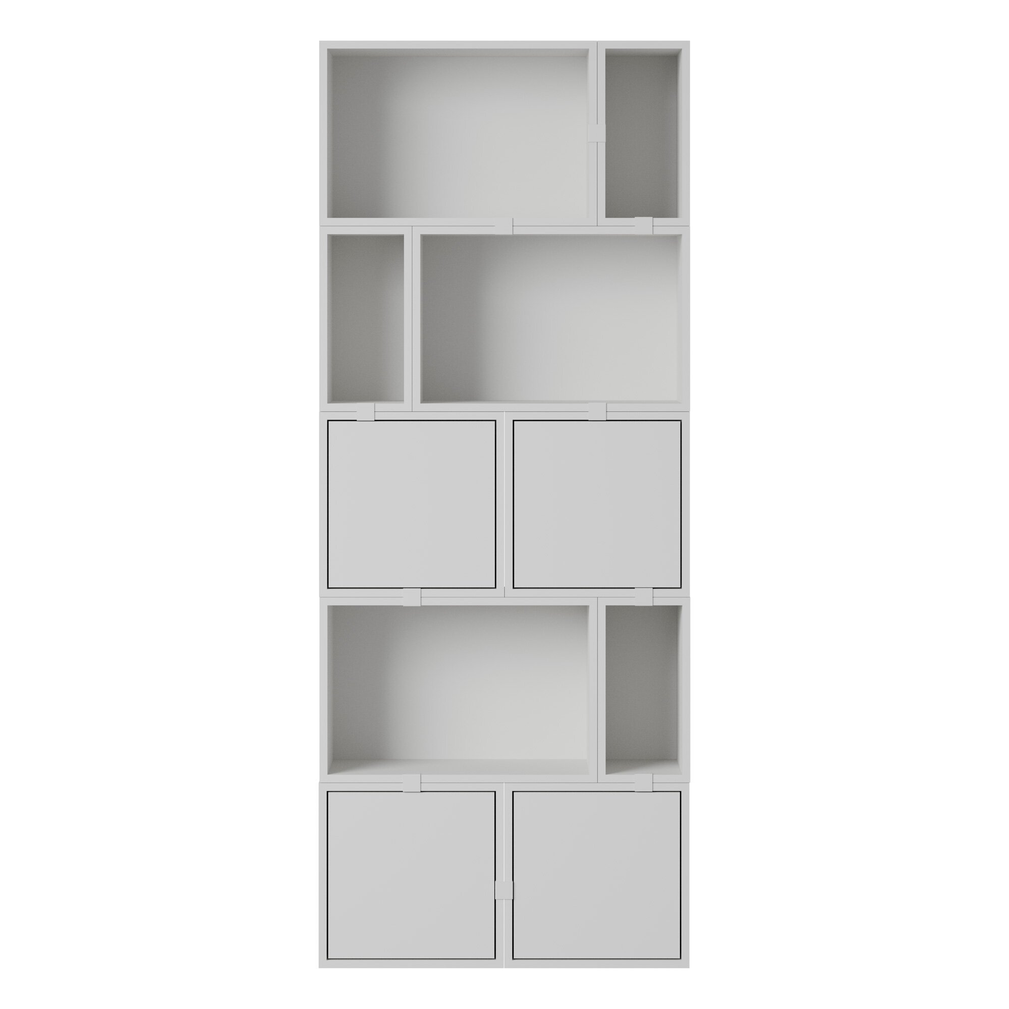 Muuto Stacked bookcase, configuration 8, grey | Finnish Design Shop