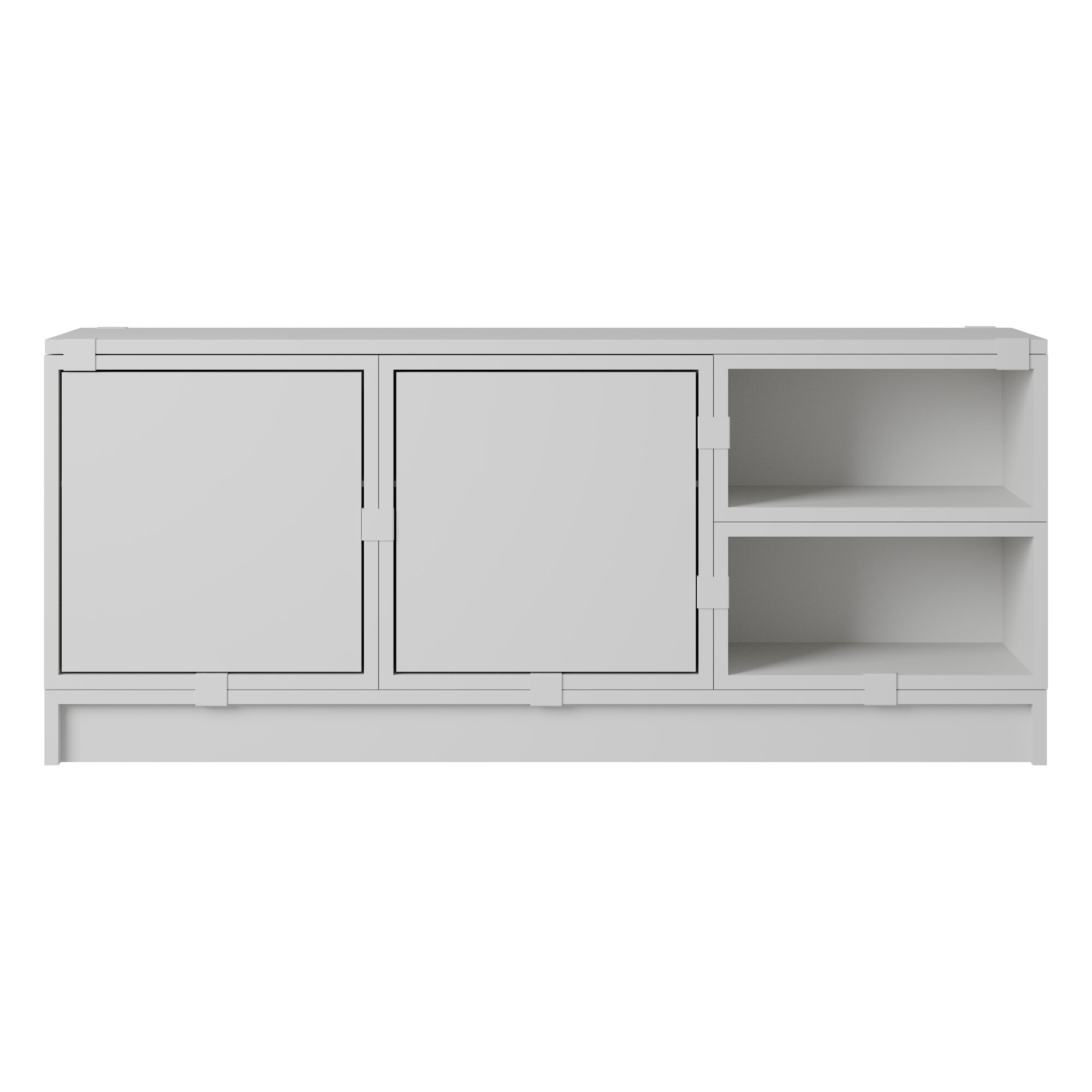Muuto Stacked Hallway Storage, configuration 2, grey | Finnish Design Shop