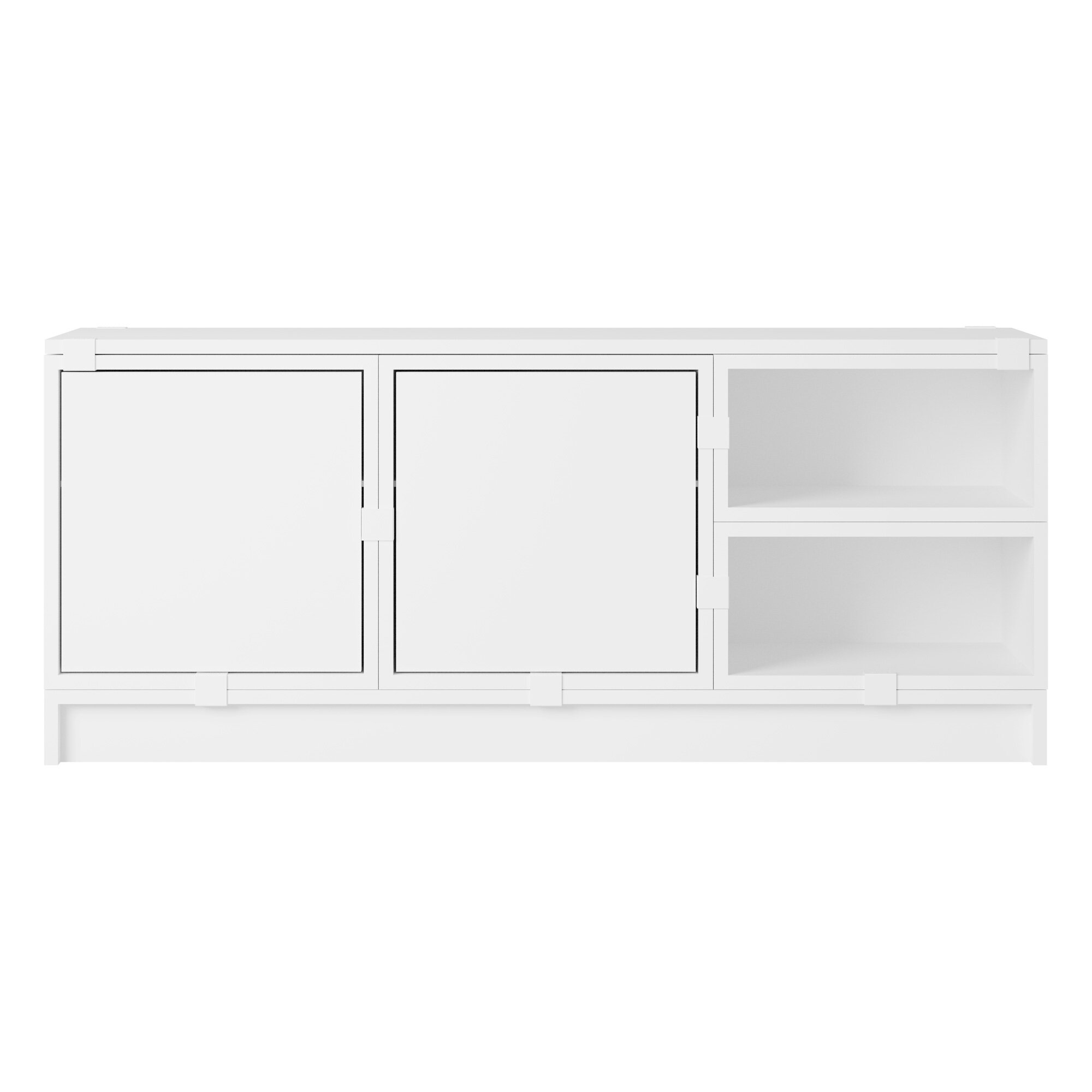 Muuto Stacked Hallway Storage, configuration 2, white | Finnish Design Shop