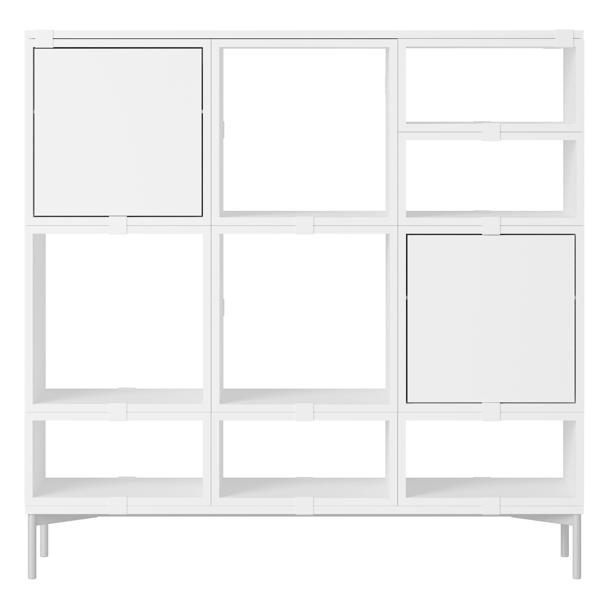 Muuto Stacked Hallway Storage, configuration 3, white | Finnish Design Shop