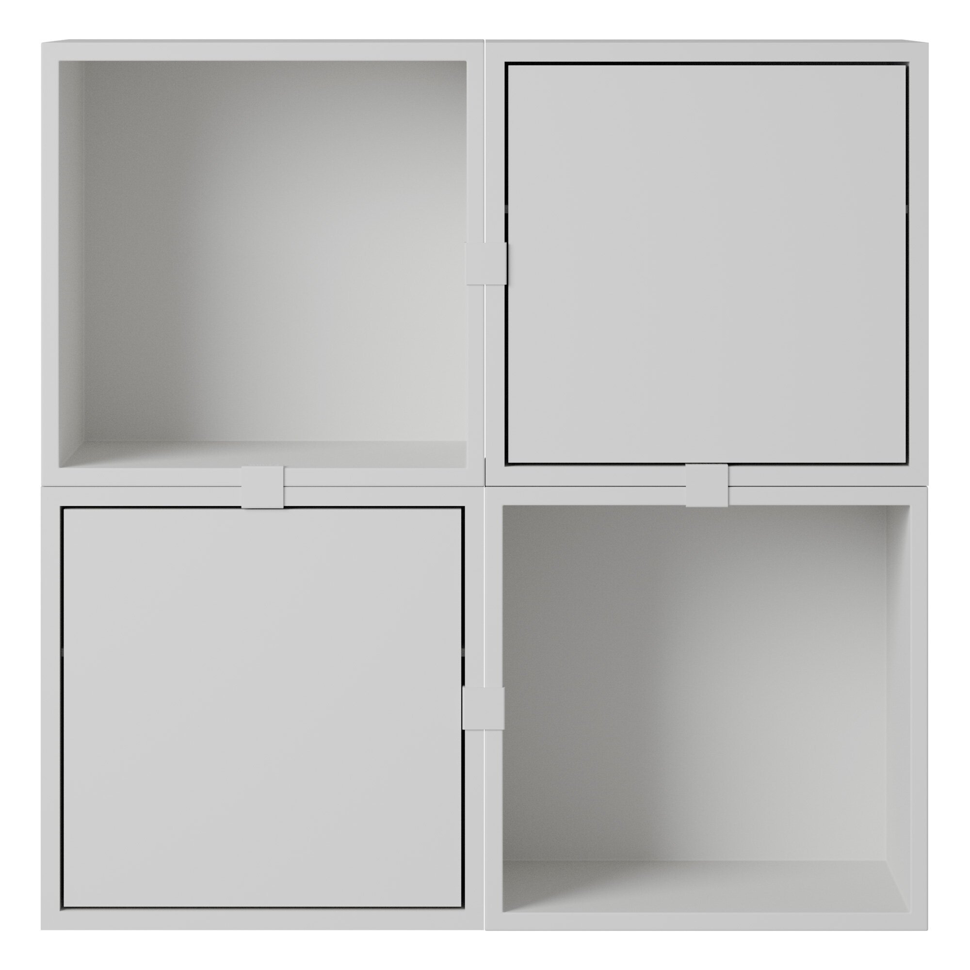 Muuto Stacked Hallway Storage, configuration 4, grey | Finnish Design Shop