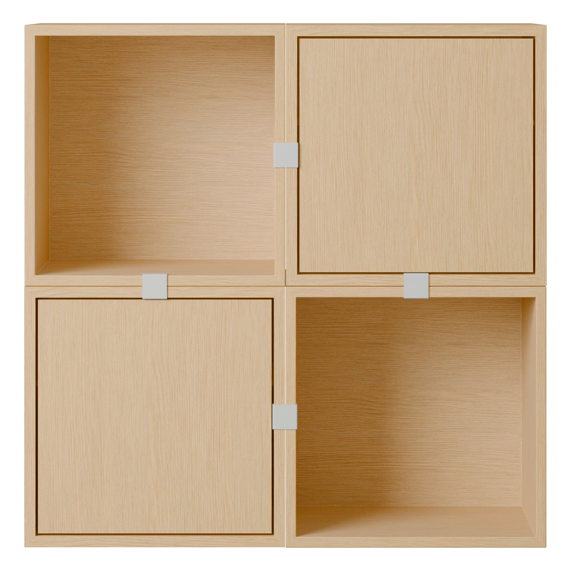 Muuto Stacked Hallway Storage, configuration 4, oak | Finnish Design Shop