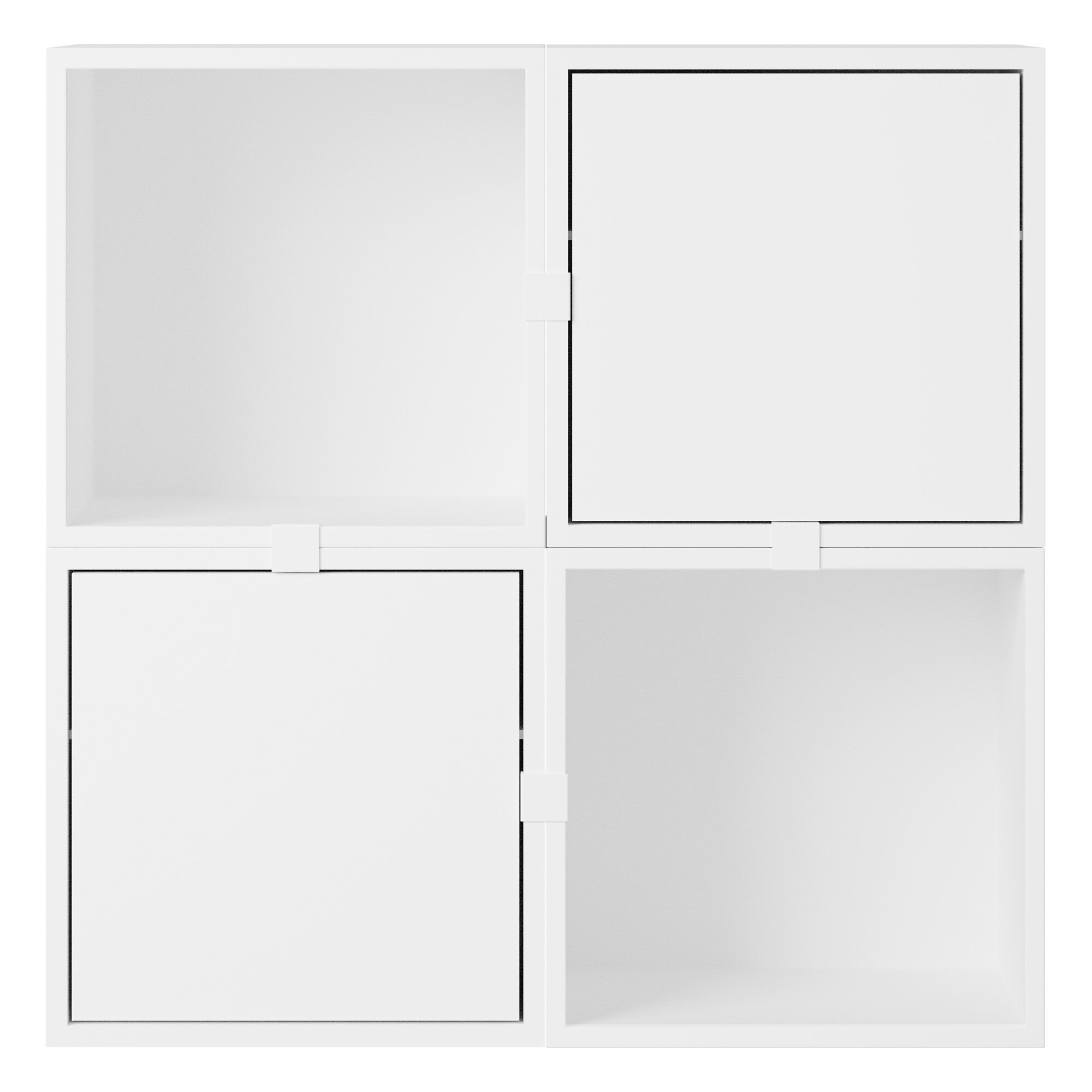 Muuto Stacked Hallway Storage, configuration 4, white | Finnish Design Shop