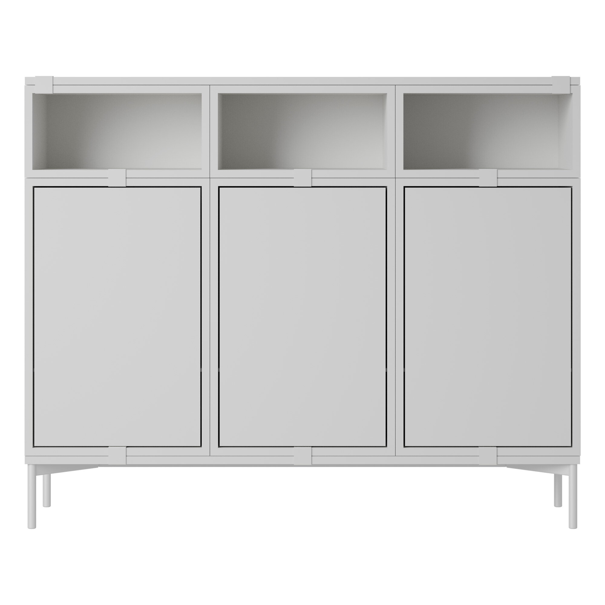 Muuto Stacked sideboard, configuration 3, grey | Finnish Design Shop