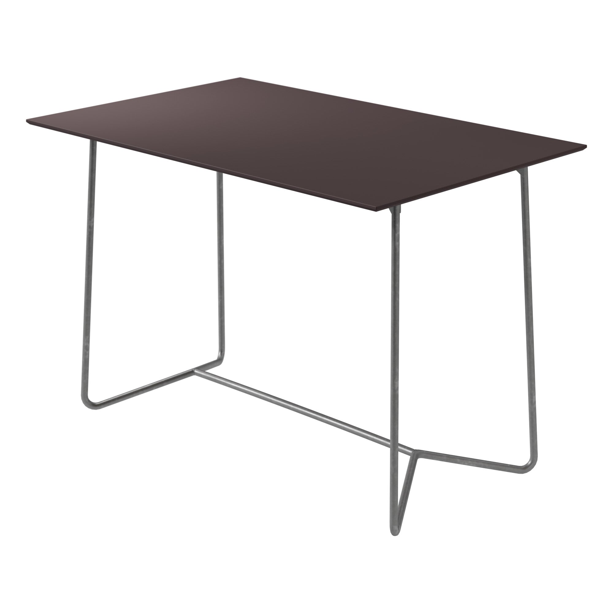 Grythyttan Stålmöbler High Tech 110 table, 72 x 110 cm, hot galvanized ...