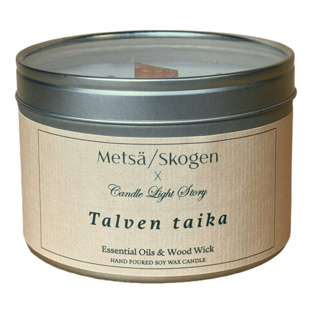 Metsä/Skogen Soijavahakynttilä, 180 g, Talven taika | Finnish Design Shop