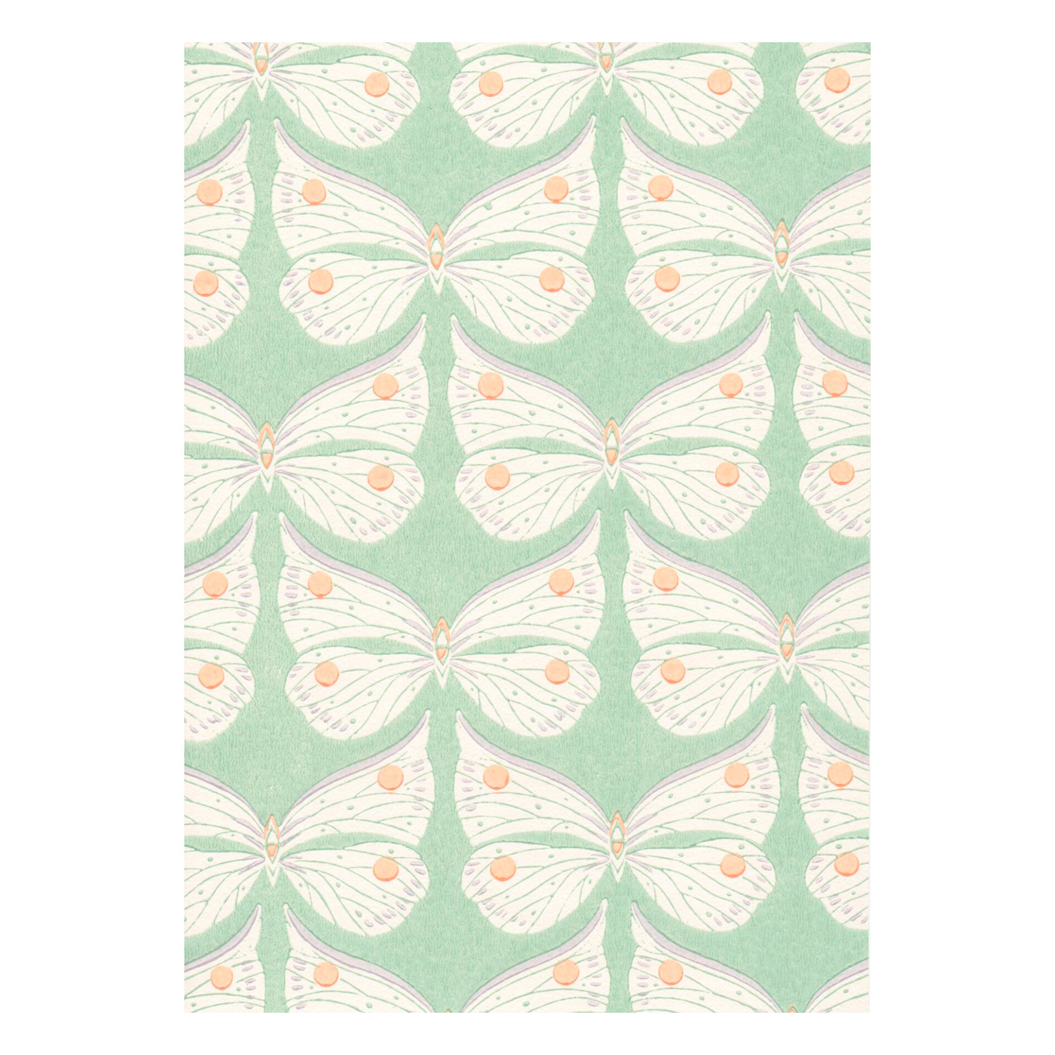 Pihlgren ja Ritola Perhonen tapetti, vaaleanvihreä | Finnish Design Shop