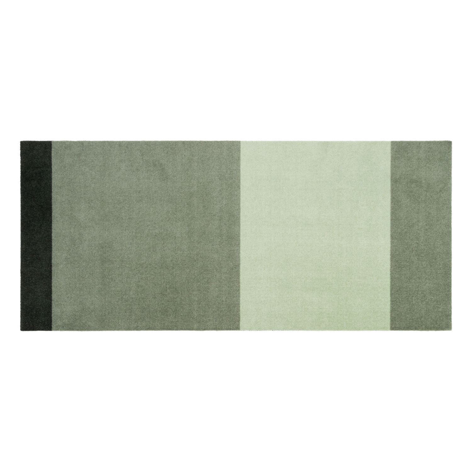 Tica Copenhagen Stripes horizontal rug, 90 x 200 cm, green | Finnish ...