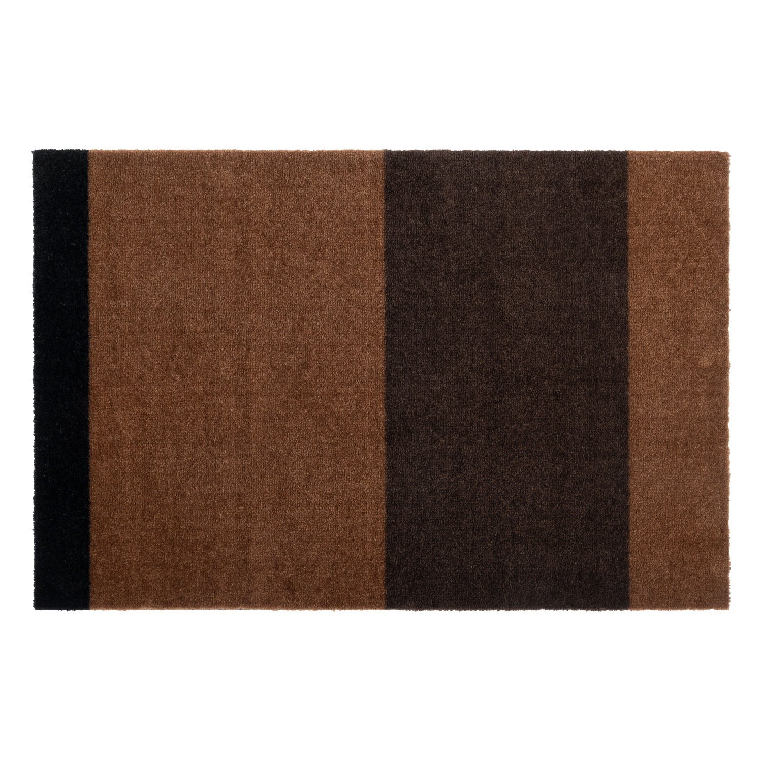 Tica Copenhagen Stripes horizontal rug, 60 x 90 cm, cognac - d.brown ...