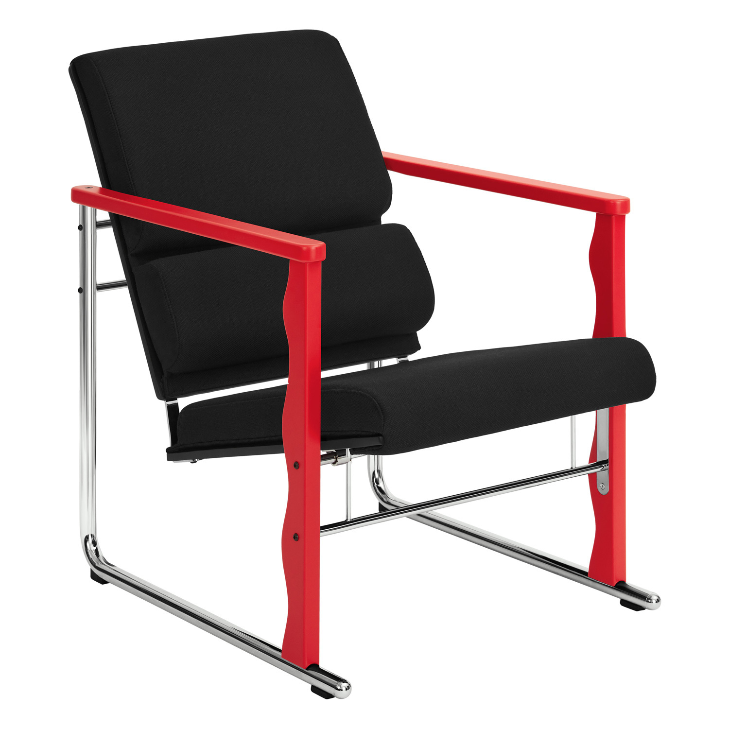 Hem Experiment lounge chair 503, red - black | Finnish Design Shop