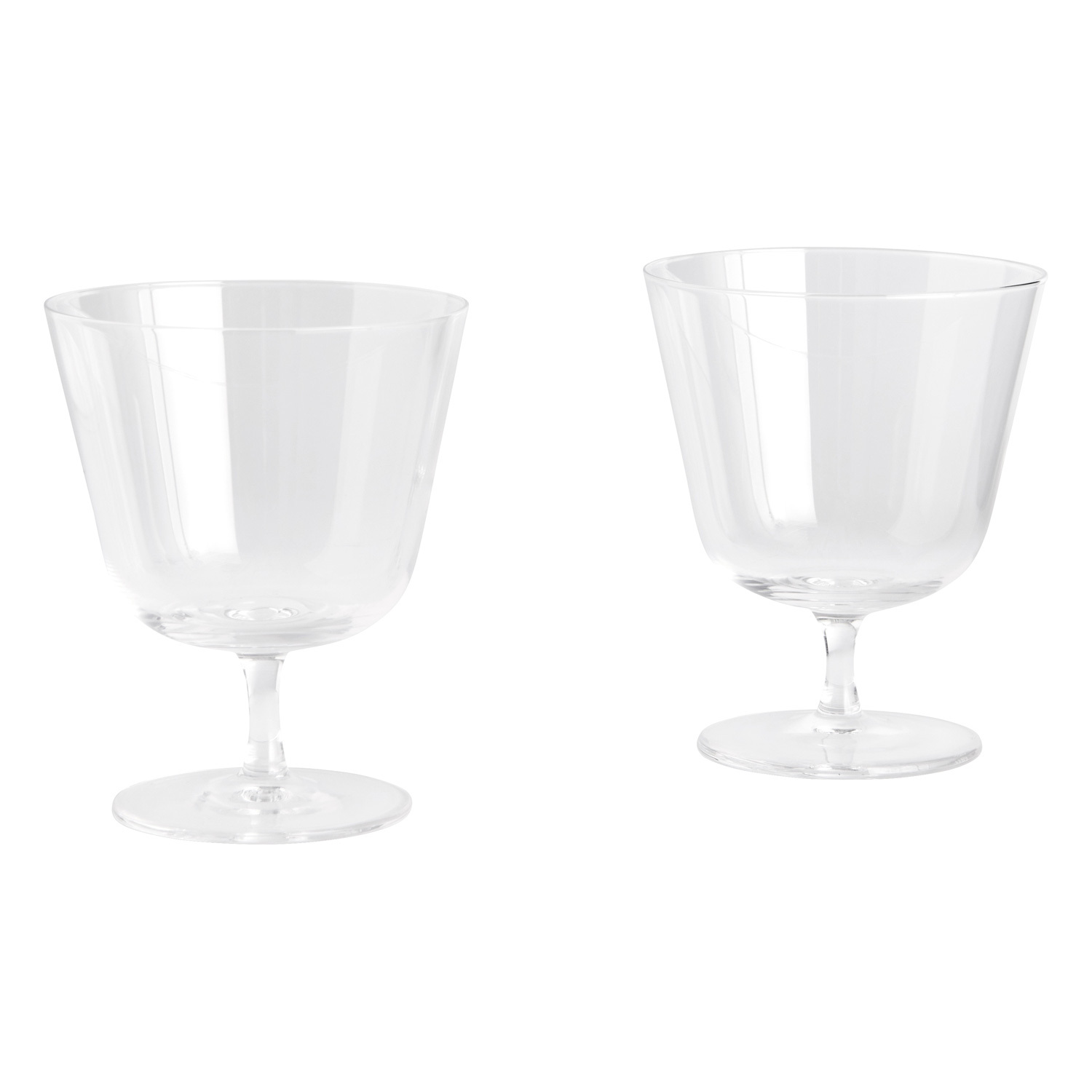 HAY Curve stem glass, set of 2, clear | Finnish Design Shop