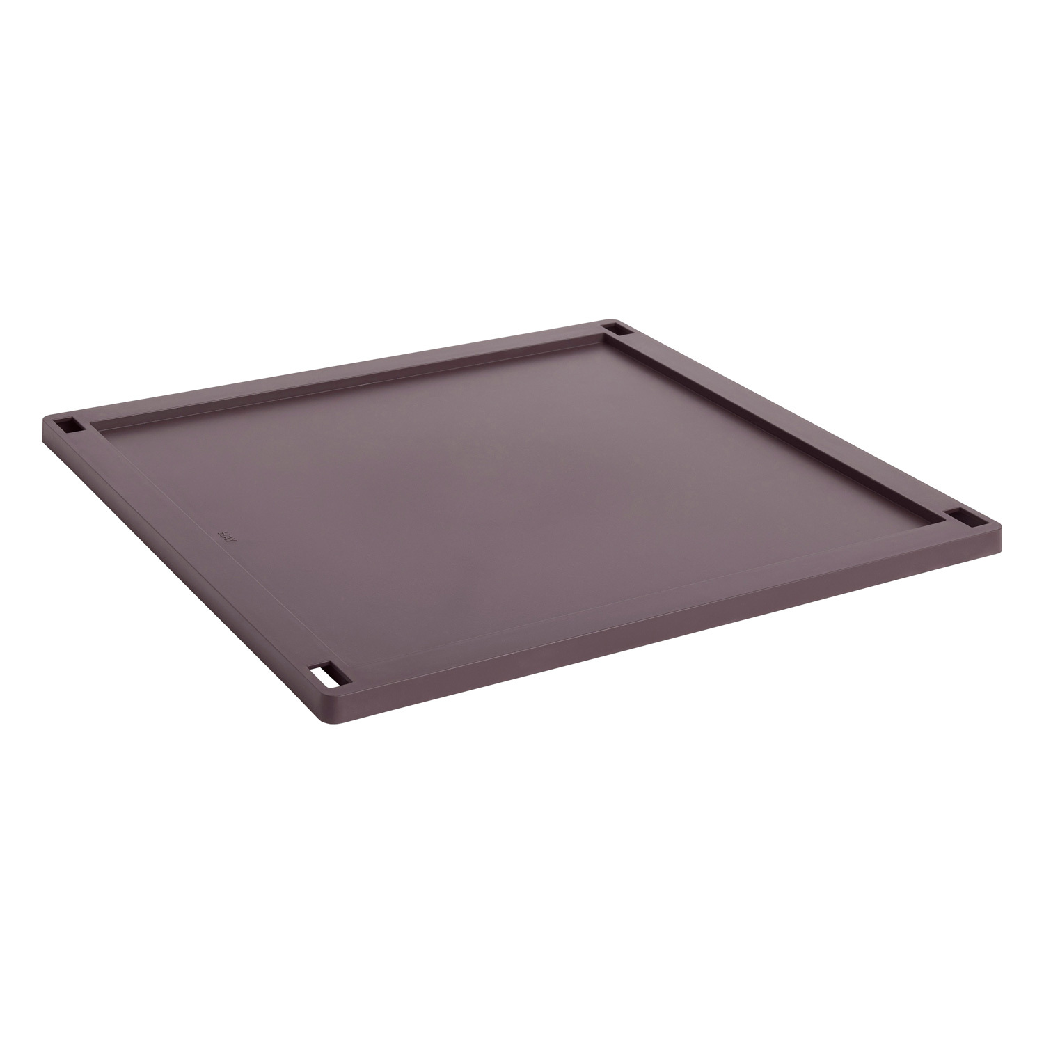 HAY Colour Crate lid, L Square, recycled plastic, bordeaux | Finnish ...