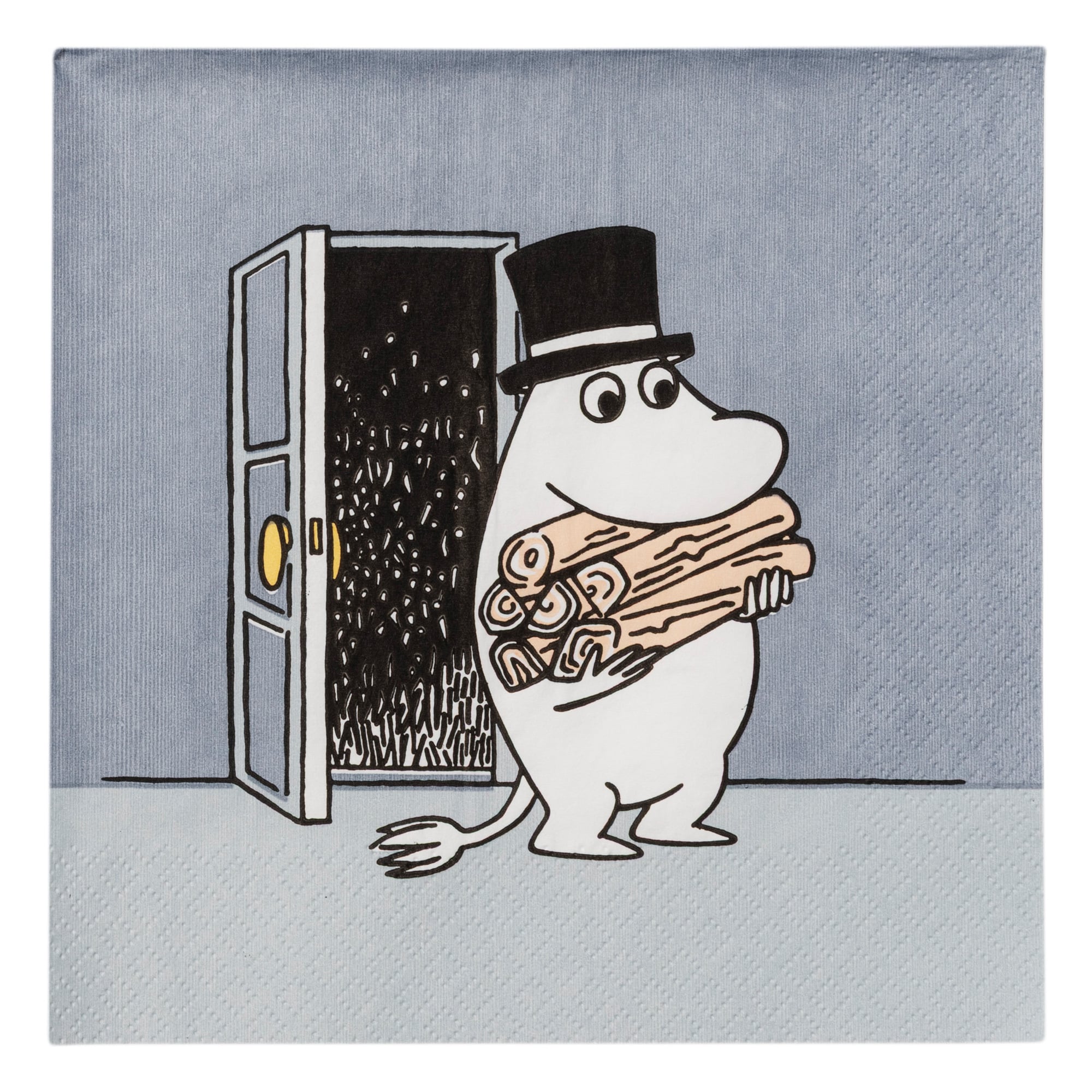 Moomin Arabia Moomin paper napkin, 33 cm, 20 pcs, Moominpappa | Finnish ...