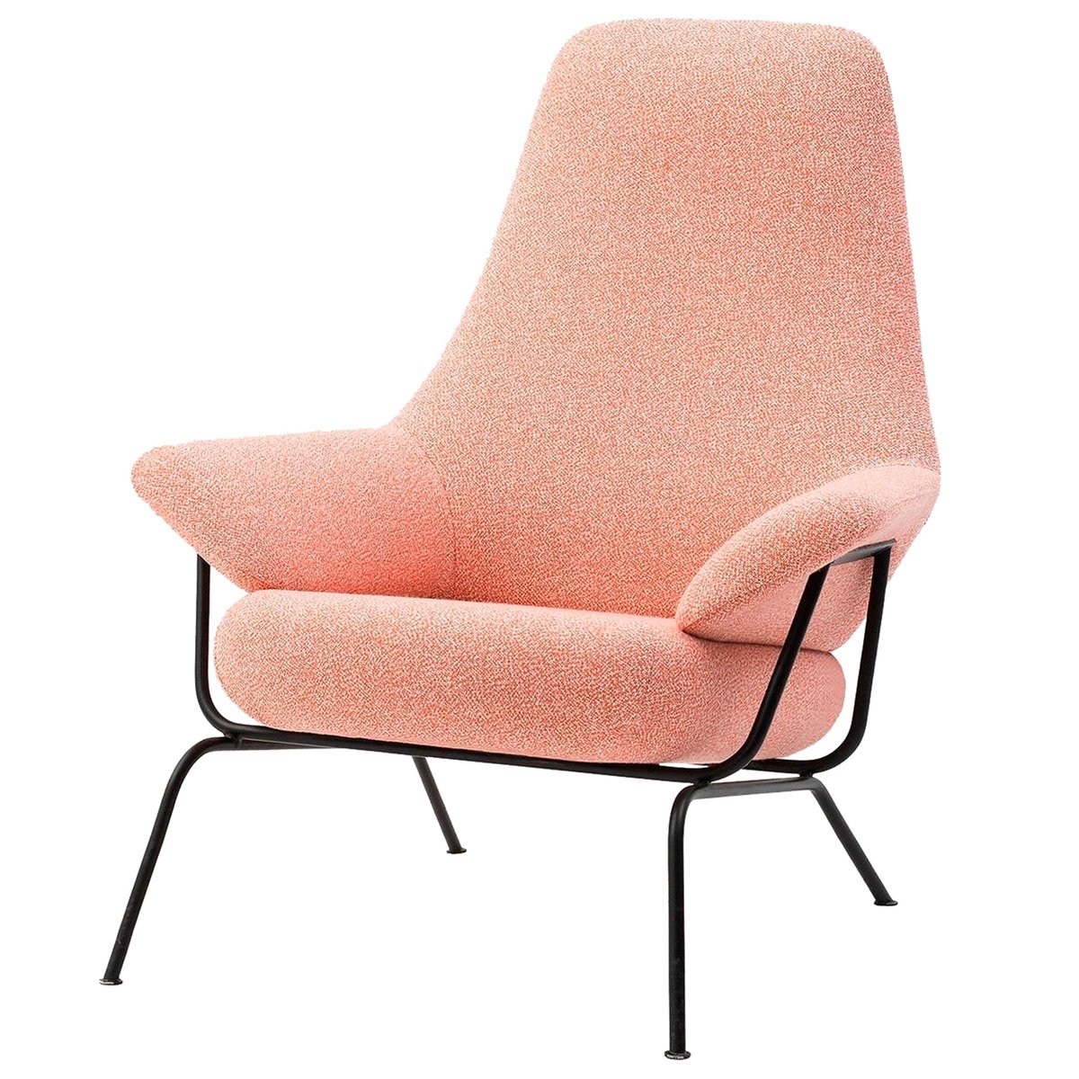 Hem Hai lounge chair, melange coral | Pre-used design | Franckly