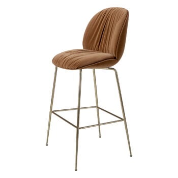GUBI Beetle Soft bar chair, 77 cm, conic antique brass - Sunday 112 ...