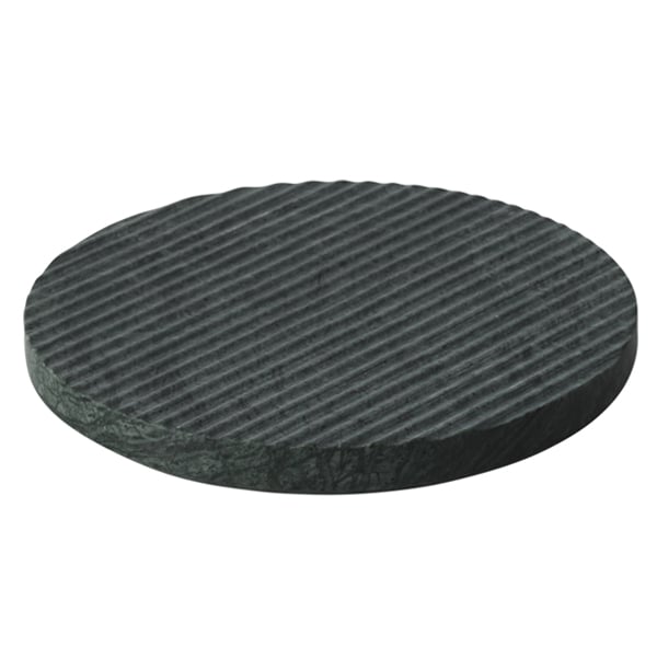Groove marble trivet, large, green | Finnish Design Shop