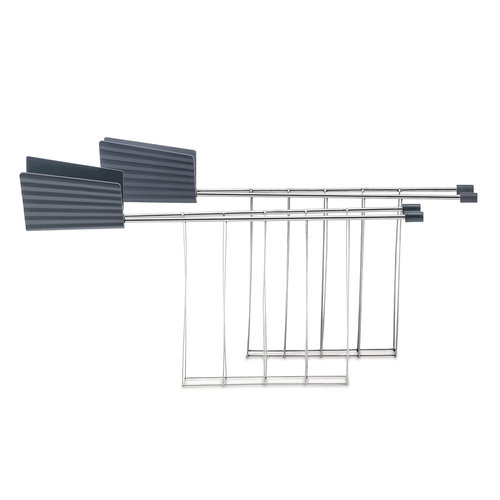 Alessi Plissé toaster rack, grey | Pre-used design | Franckly