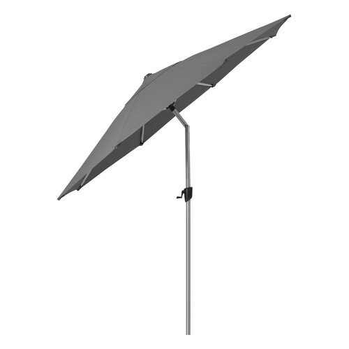 Cane-line Sunshade parasol, with tilt, anthracite - silver | Finnish ...